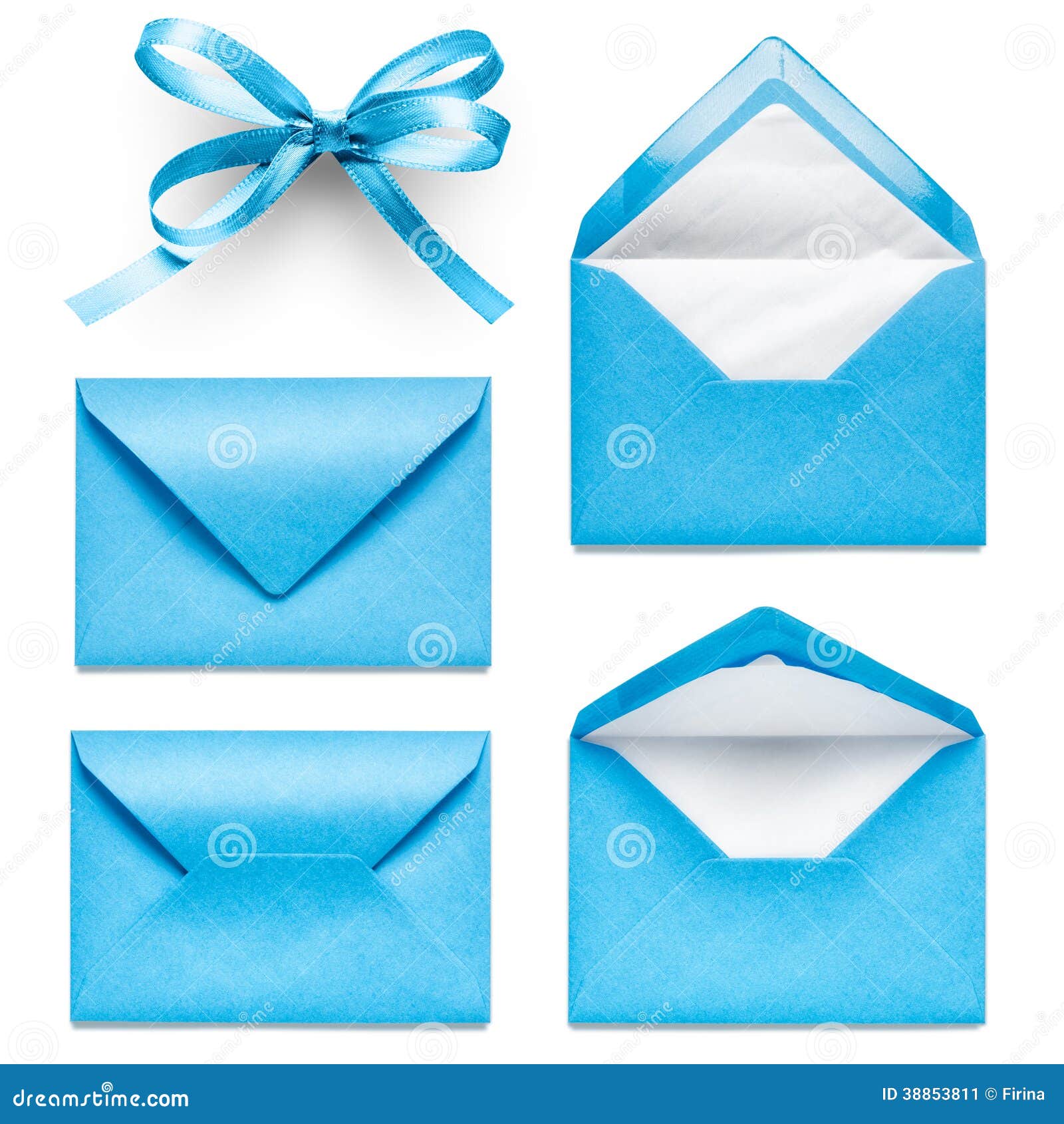 Blue envelopes stock image. Image of message, group, paper - 38853811