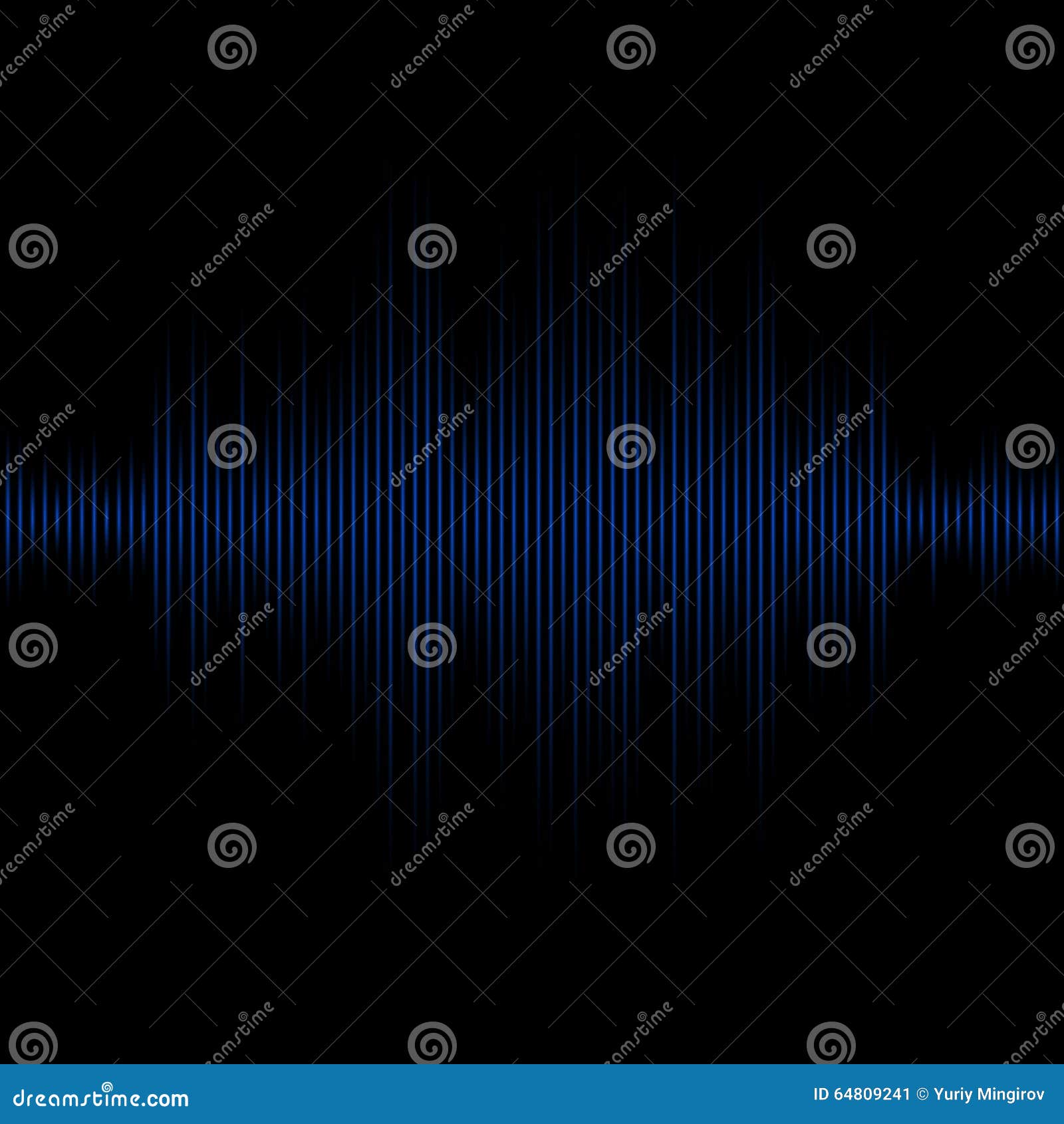 Blue equalizer. stock vector. Illustration of creative - 64809241