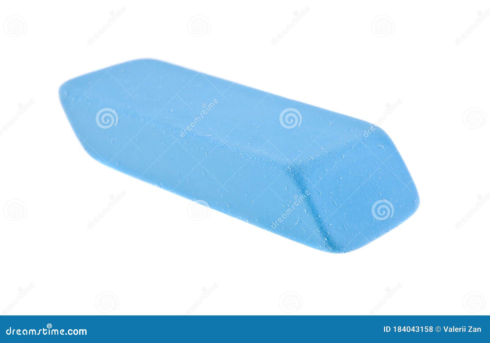 Blue Eraser On A White Background. Line Drawn In Pencil. Eraser Erases ...