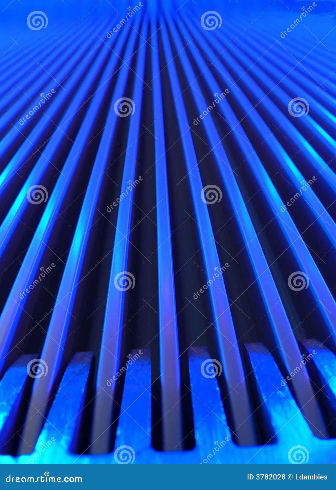 Blue escalator macro stock photo. Image of architecture - 3782028