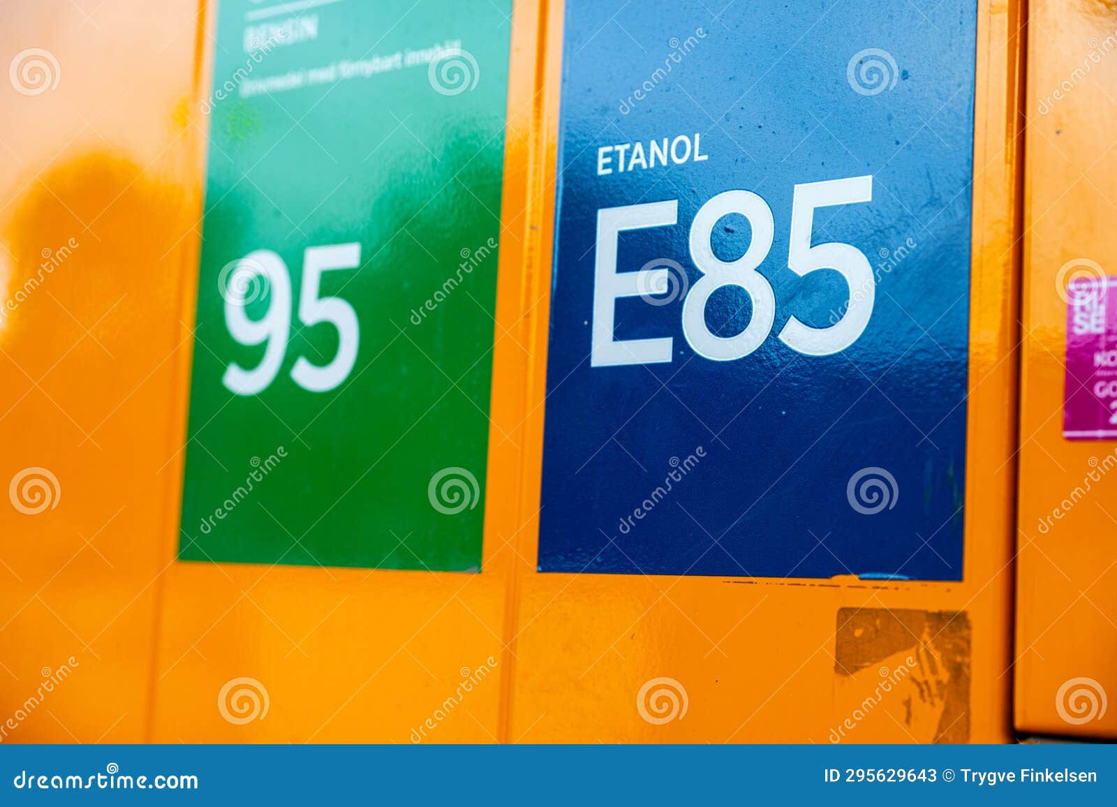Blue Ethanol E85 Sign on a Gas Pump.. Editorial Stock Photo - Image of ...