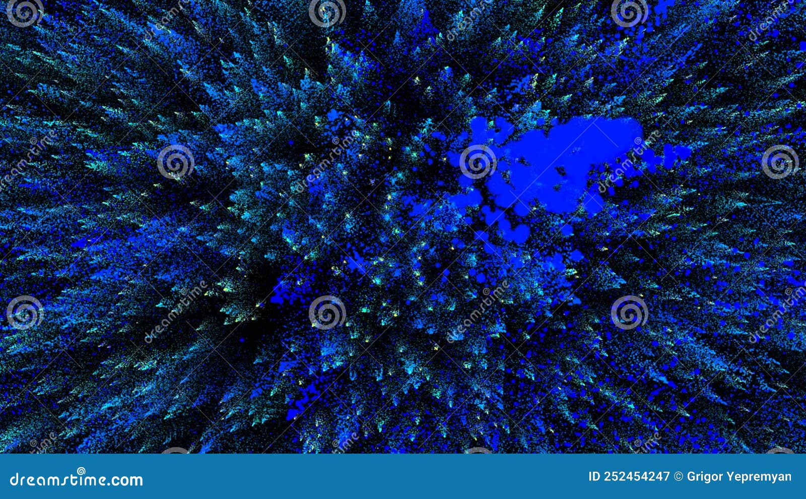 Abstract Blue Ethereal Meditation Loop Background. Stock Video - Video ...