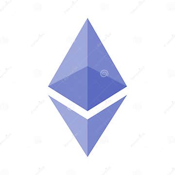 Blue Ethereum Logo on White. Vector Illustration. Editorial Photo ...