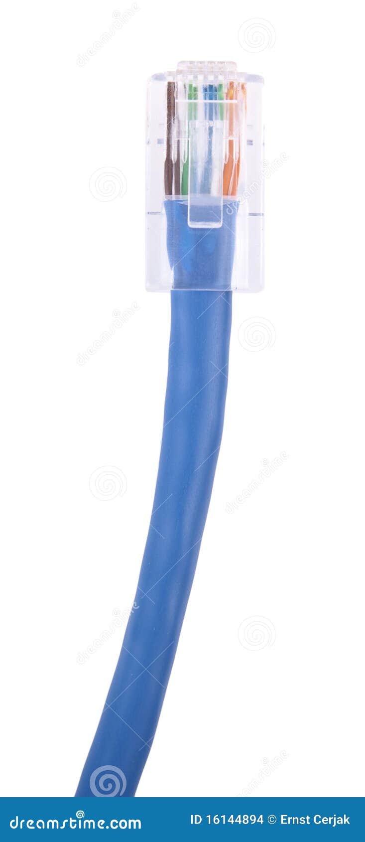 Blue Ethernet cable stock photo. Image of digital, wire - 16144894