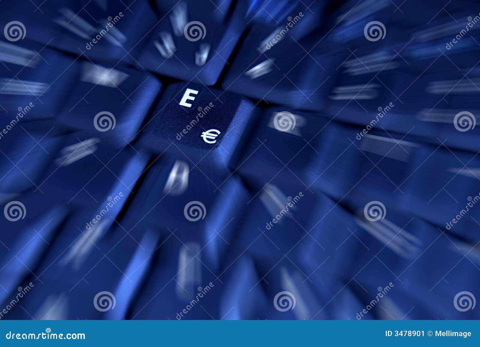 Blue Euro Key stock image. Image of europe, commerce, online - 3478901