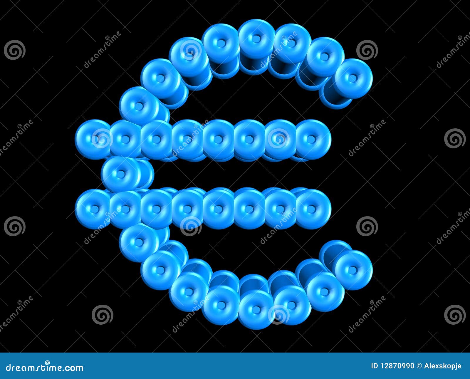 Blue euro symbol stock illustration. Illustration of money - 12870990