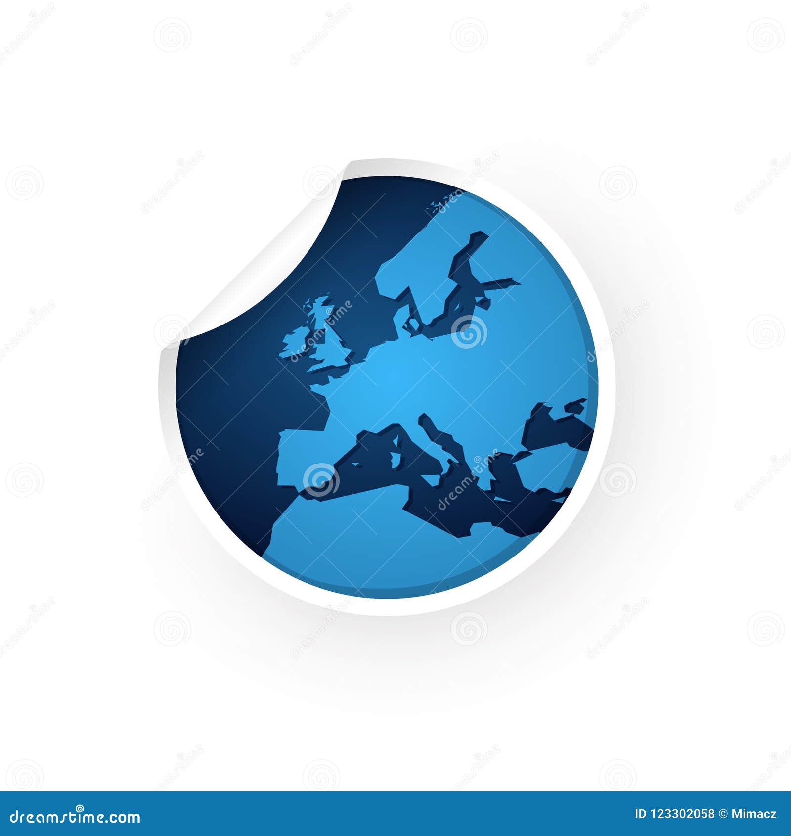 Europe Map Logo