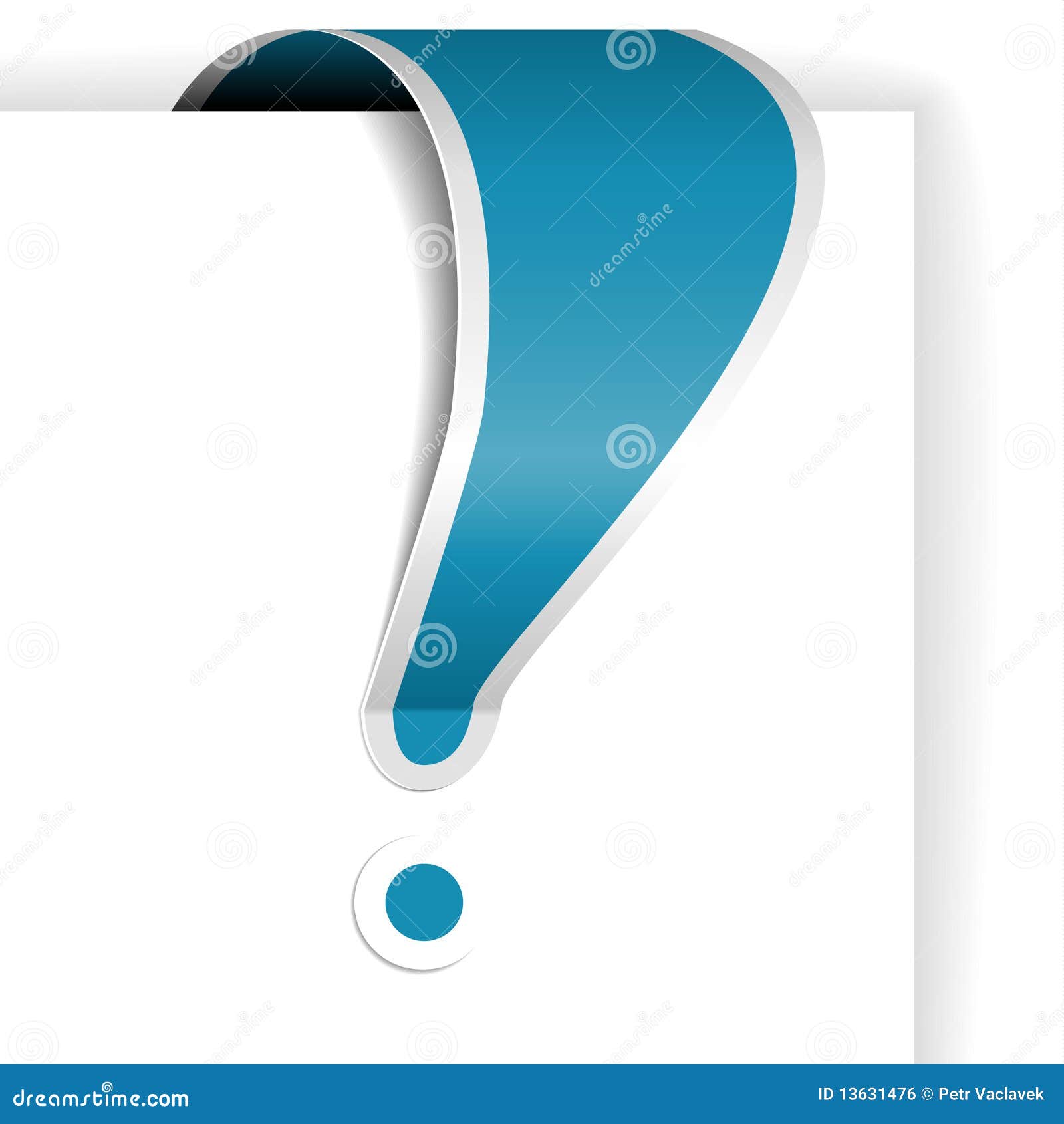 Blue Exclamation Mark Icon. Hazard Warning Symbol. Vector Illustration ...