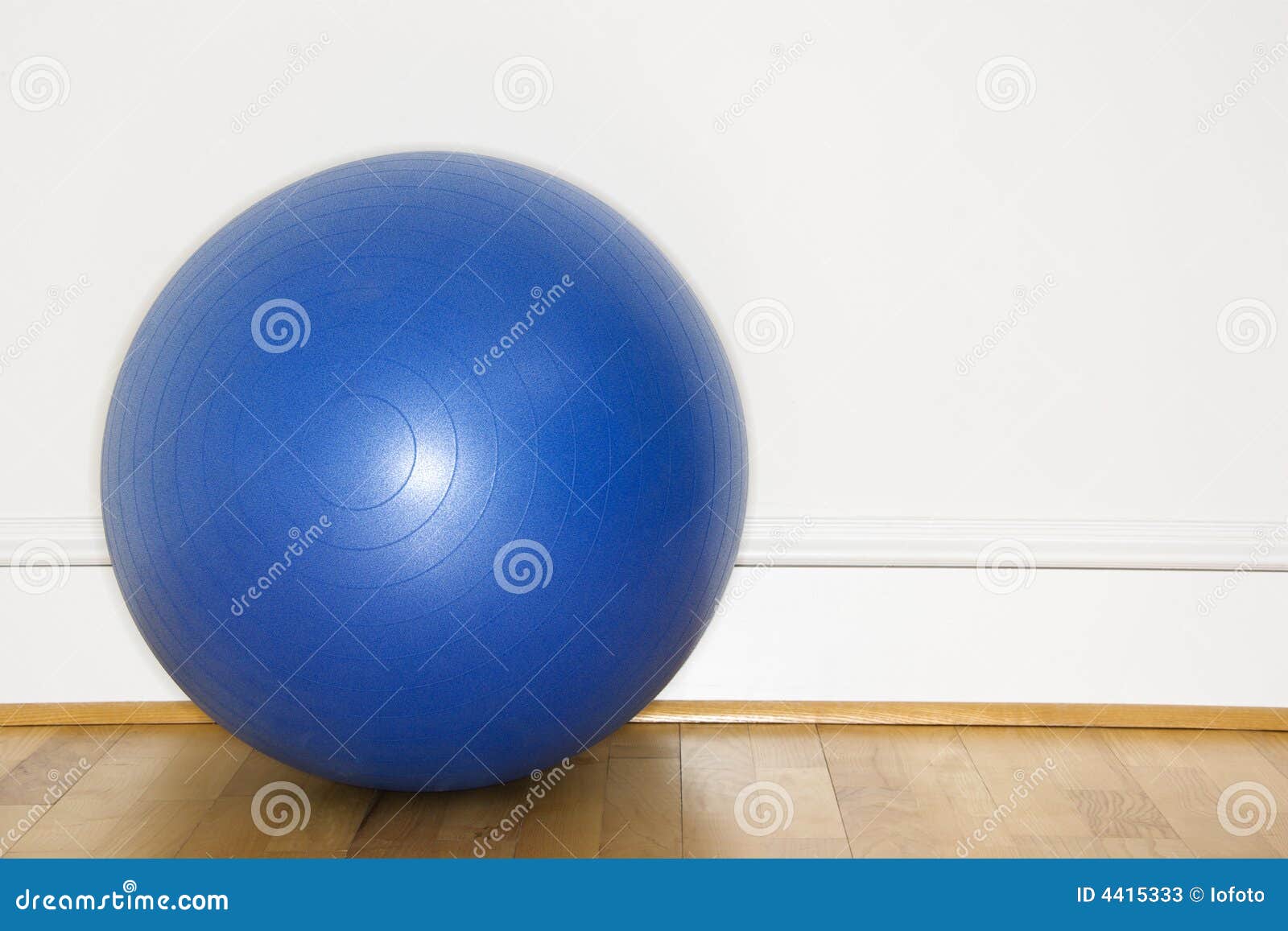 Blue exercise ball stock image. Image of 071017d0081, still - 4415333