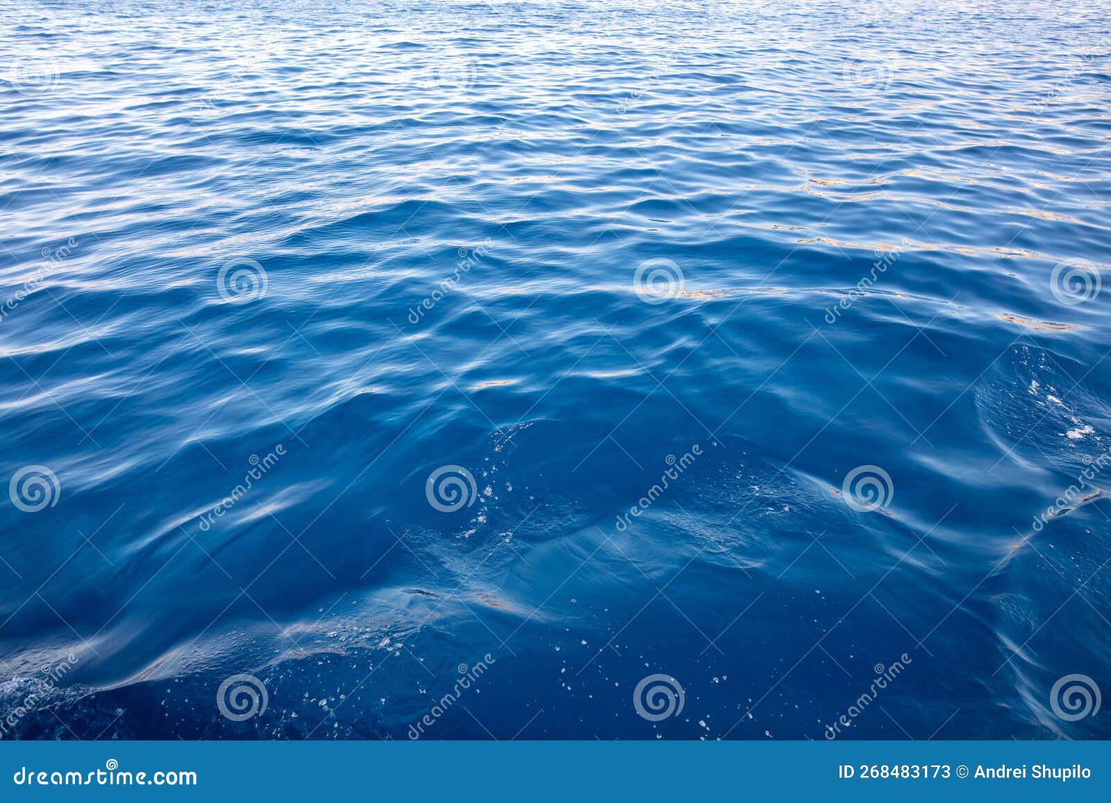 Blue Expanse of Water in the Sea. Stock Image - Image of light ...