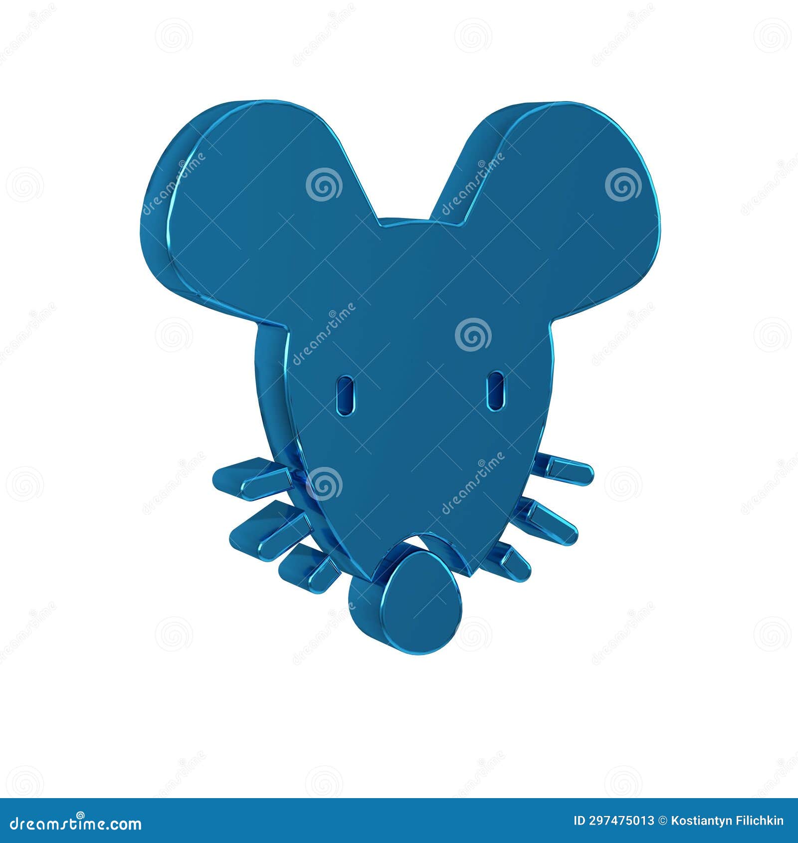 Set Experimental Mouse, Pipette And Plant, Cloning And Biohazard Symbol ...