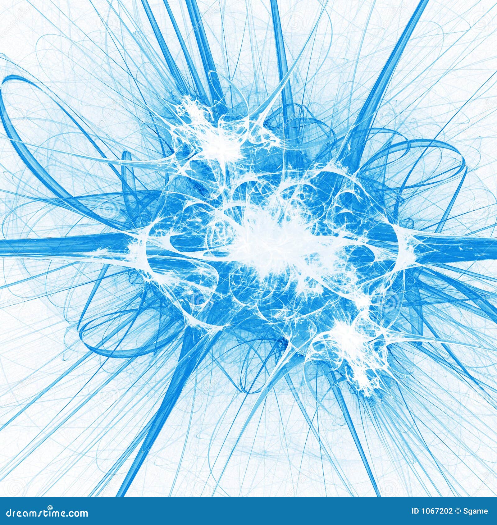 Blue Explosion Stock Photography - Image: 1067202