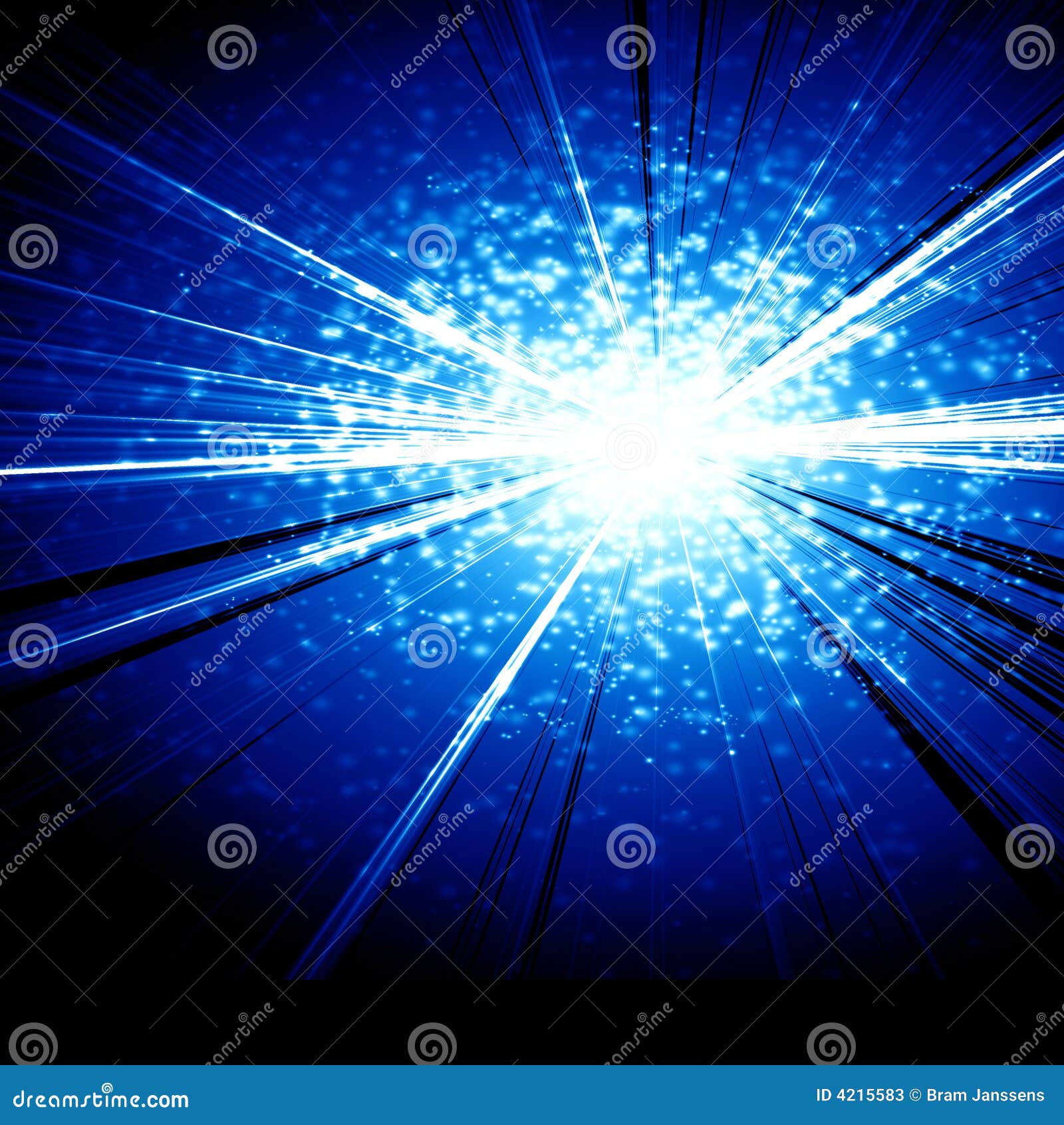 Blue explosion stock illustration. Illustration of computer - 4215583