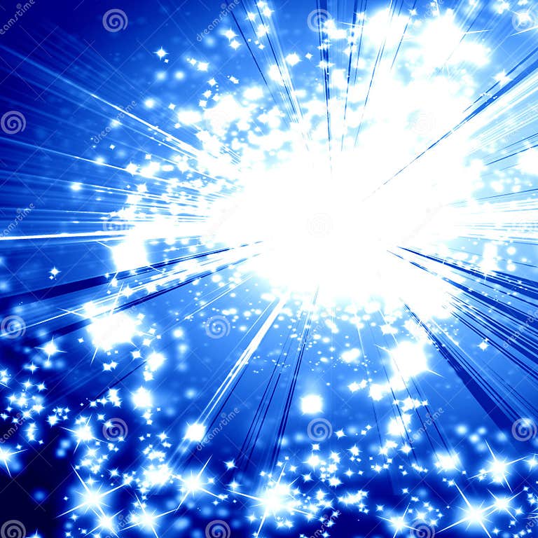 Blue explosion stock illustration. Illustration of flames - 4612201