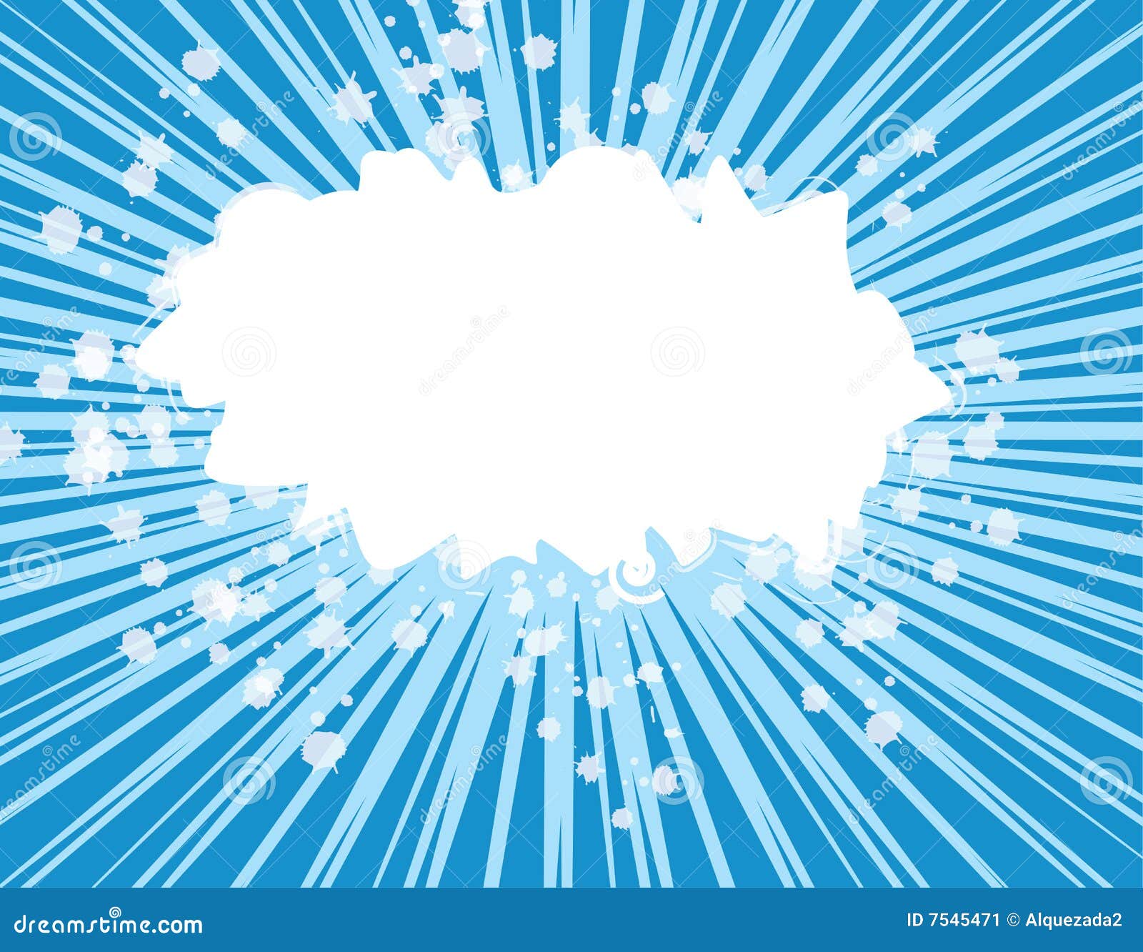 Blue Explosion Background Vector Illustration | CartoonDealer.com #13798974