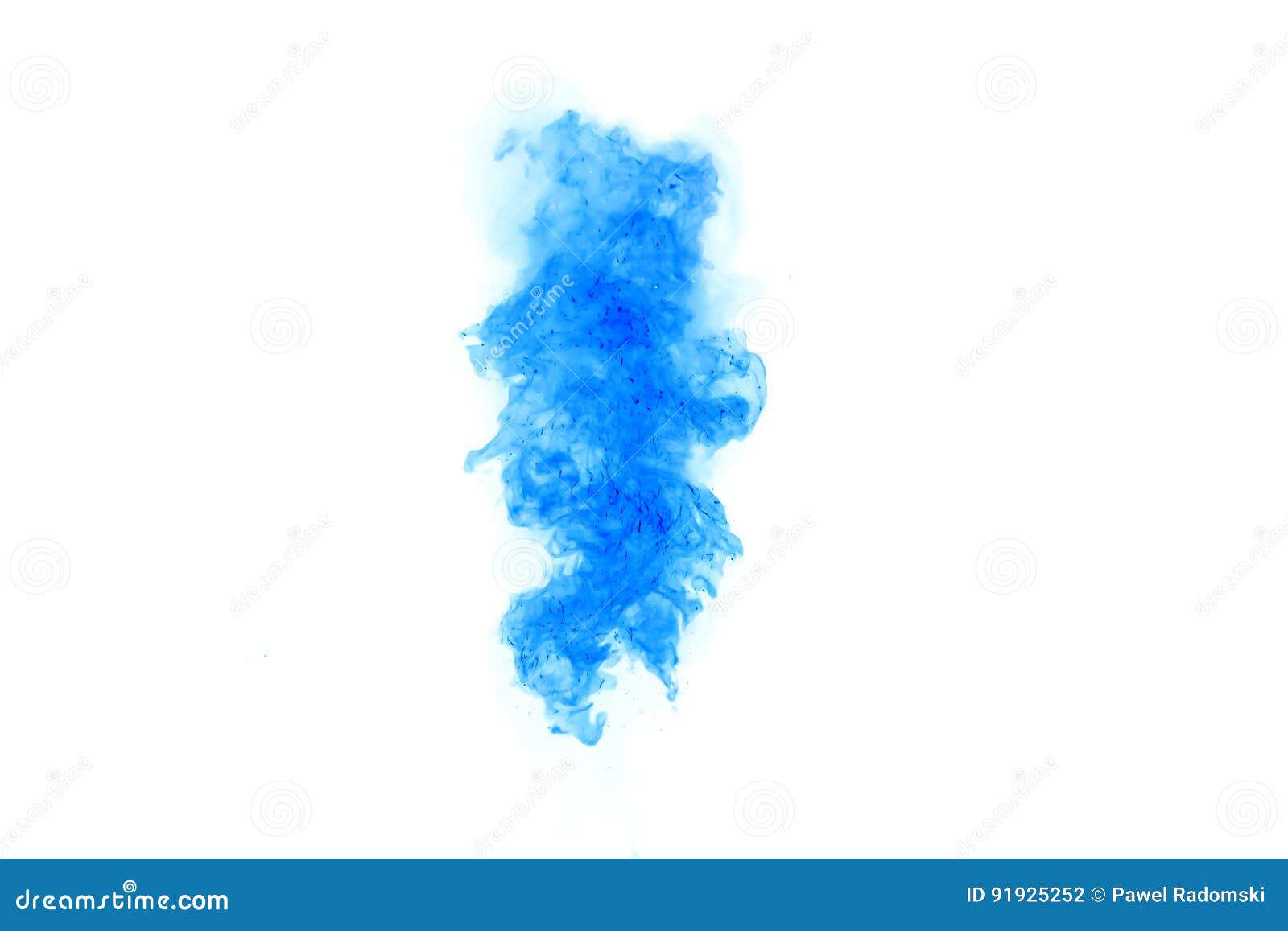 Blue Explosion Isolated on White Background Stock Photo - Image of ...