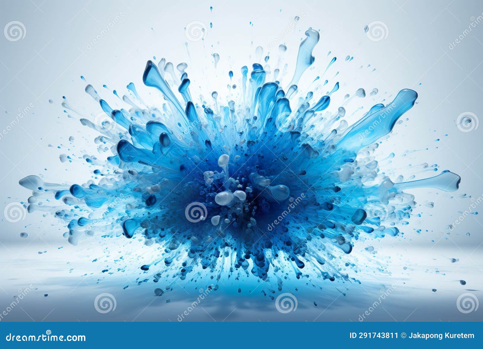Blue Explosion Light White Background. Stock Image - Image of blast ...