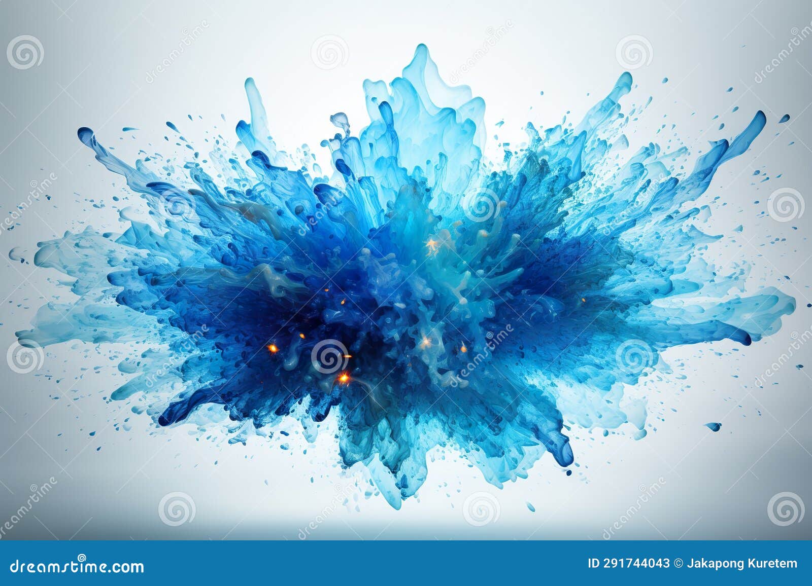 Blue Explosion Light White Background. Stock Image - Image of abstract ...