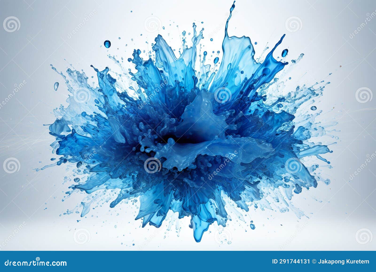 Blue Explosion Light White Background. Stock Image - Image of dust ...