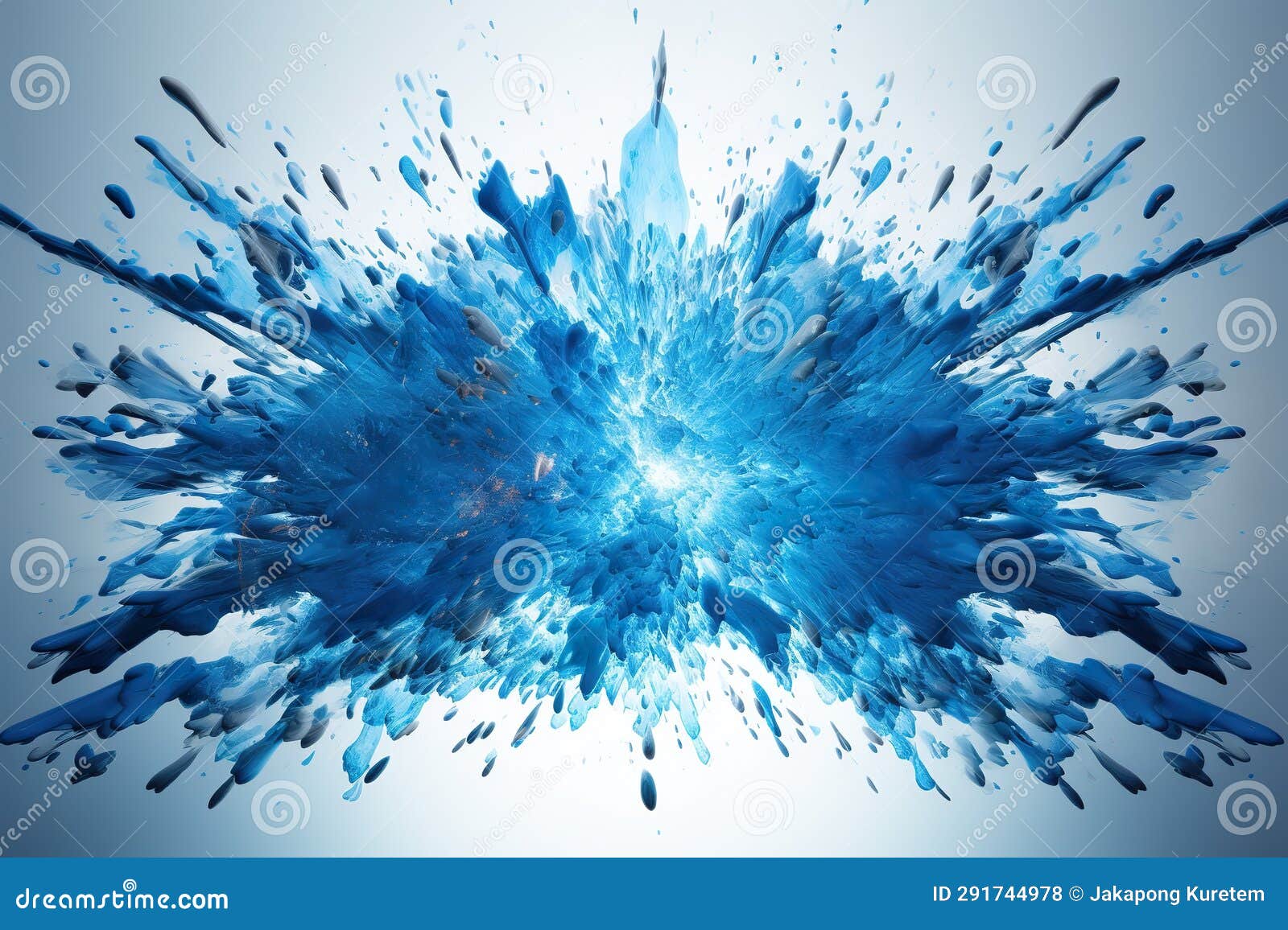Blue Explosion Light White Background. Stock Photo - Image of dirt ...