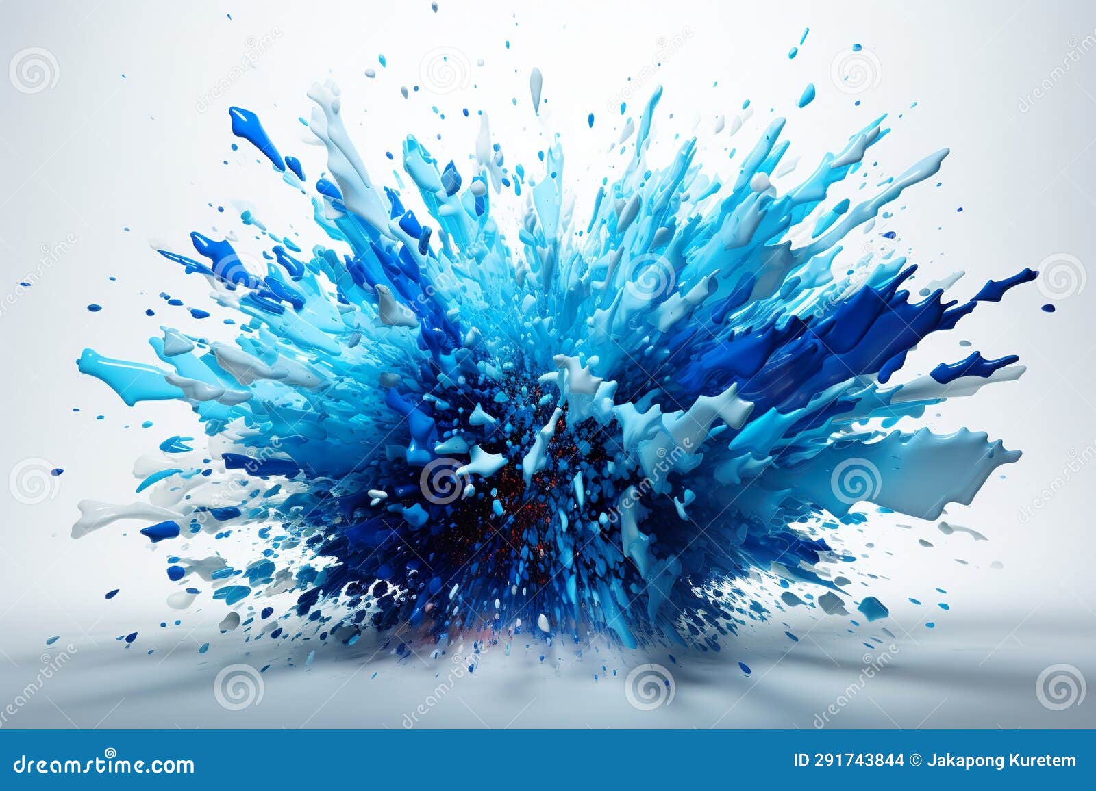 Blue Explosion Light White Background. Stock Photo - Image of explode ...