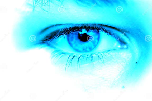 Blue eye stock image. Image of close, abstract, blue, still - 13357