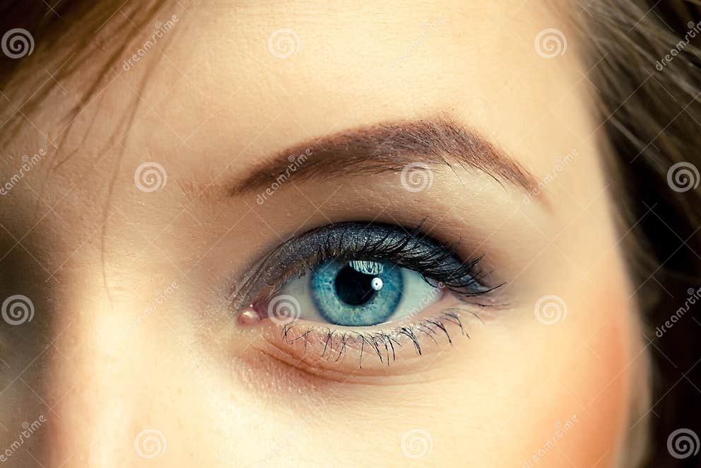 Blue eye stock photo. Image of closeup, natural, light - 13483558