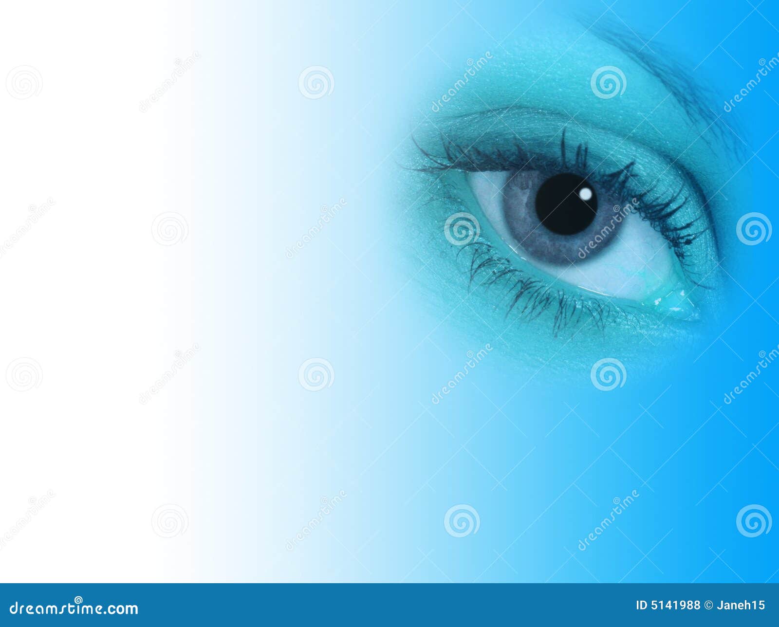 Blue eye abstract stock illustration. Illustration of shapes - 5141988