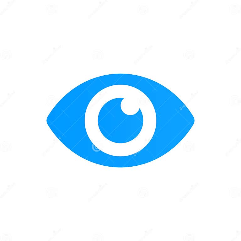 Blue Eye Icon Vector. Look and Vision Icon Stock Illustration ...