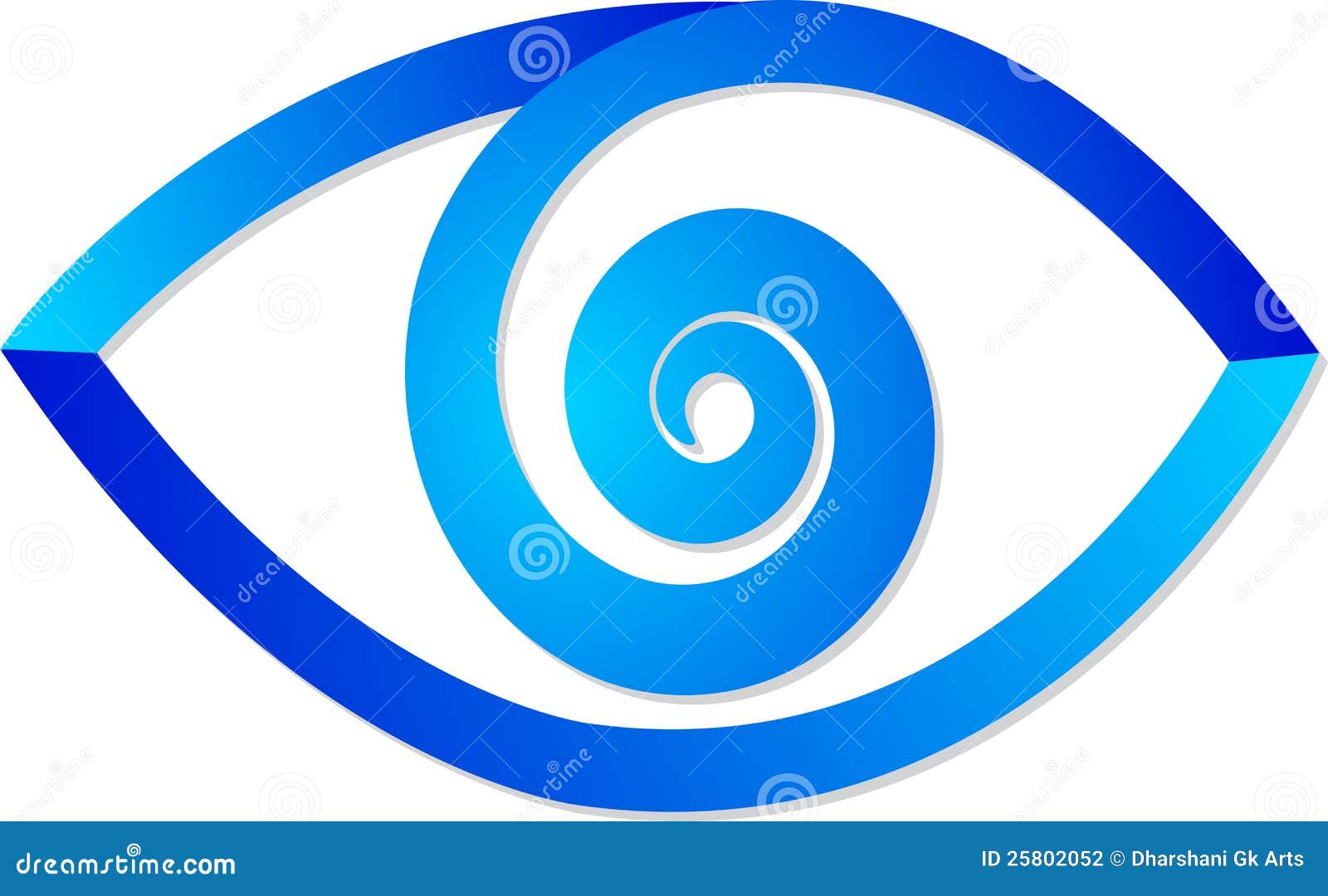 Blue eye logo stock vector. Illustration of isolated - 25802052