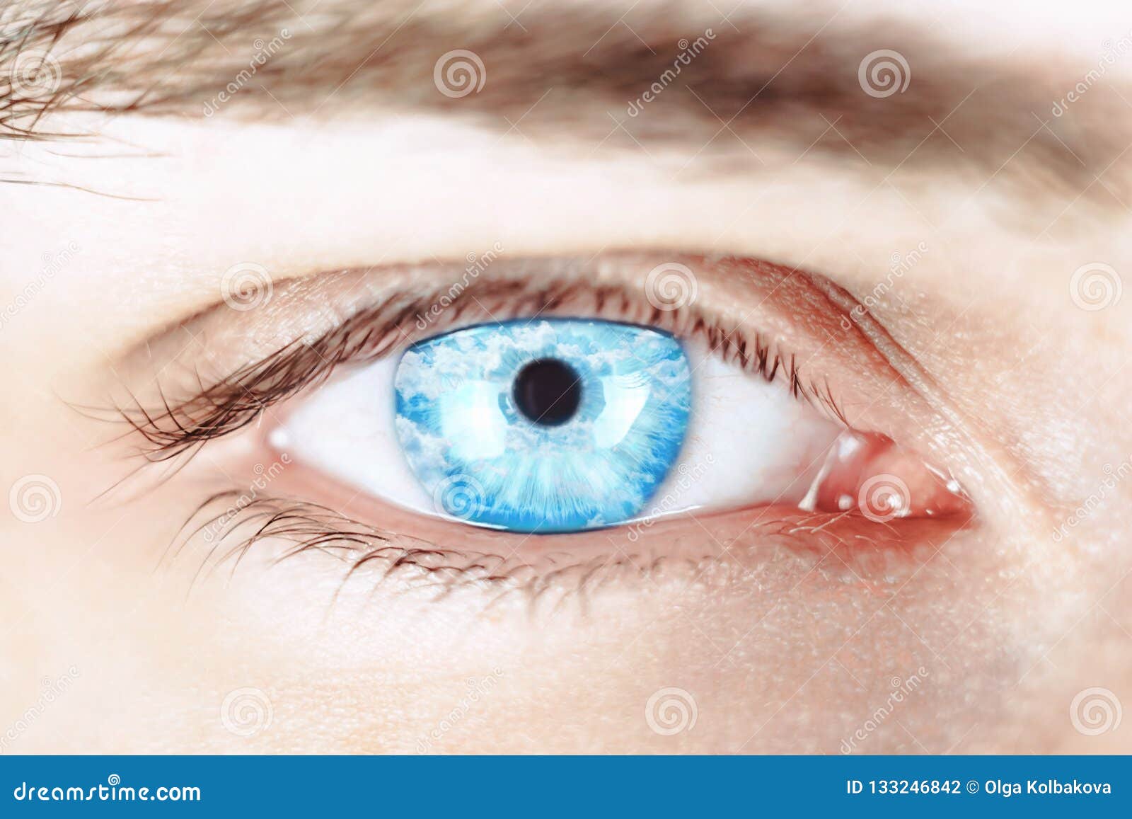 Blue eye men stock photo. Image of magical, beautician - 133246842