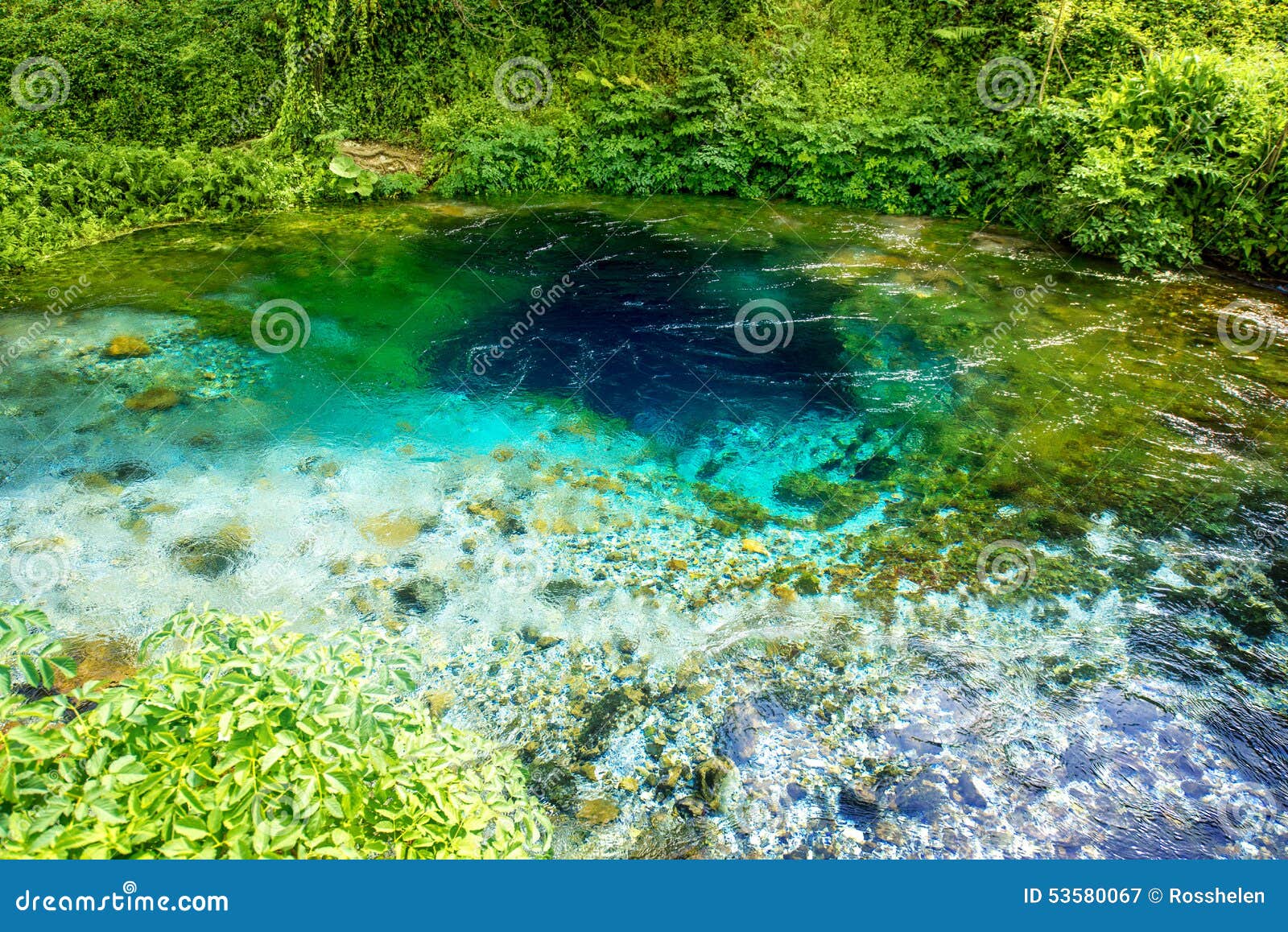 Blue Eye stock image. Image of albania, outdoors, sunny - 53580067