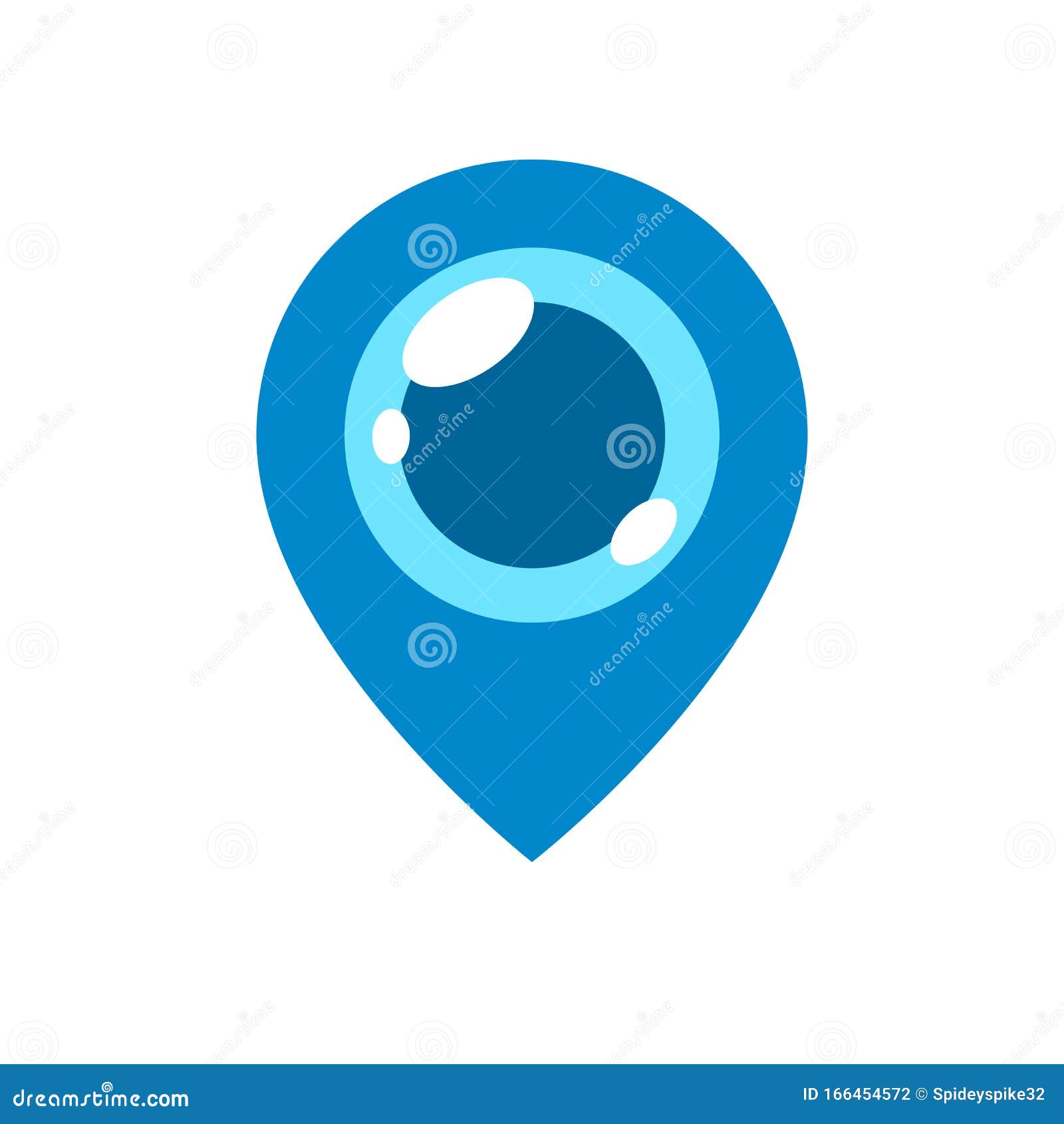 Blue Eye Pinpoint. Abstract Vector Illustration Stock Vector ...