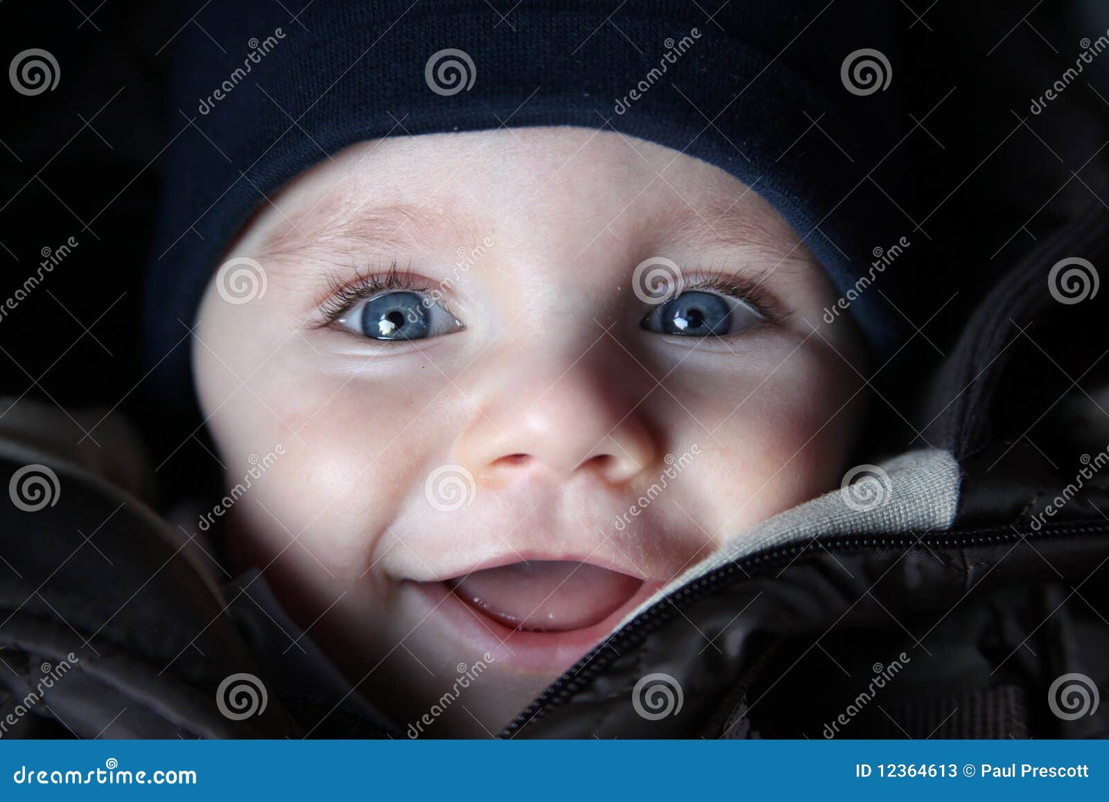 Blue eyed boy stock image. Image of portrait, jacket - 12364613