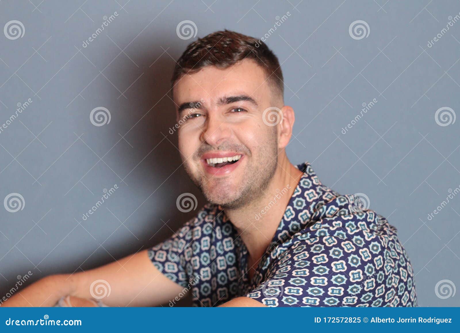 Blue eyed man close up stock image. Image of attractive - 172572825