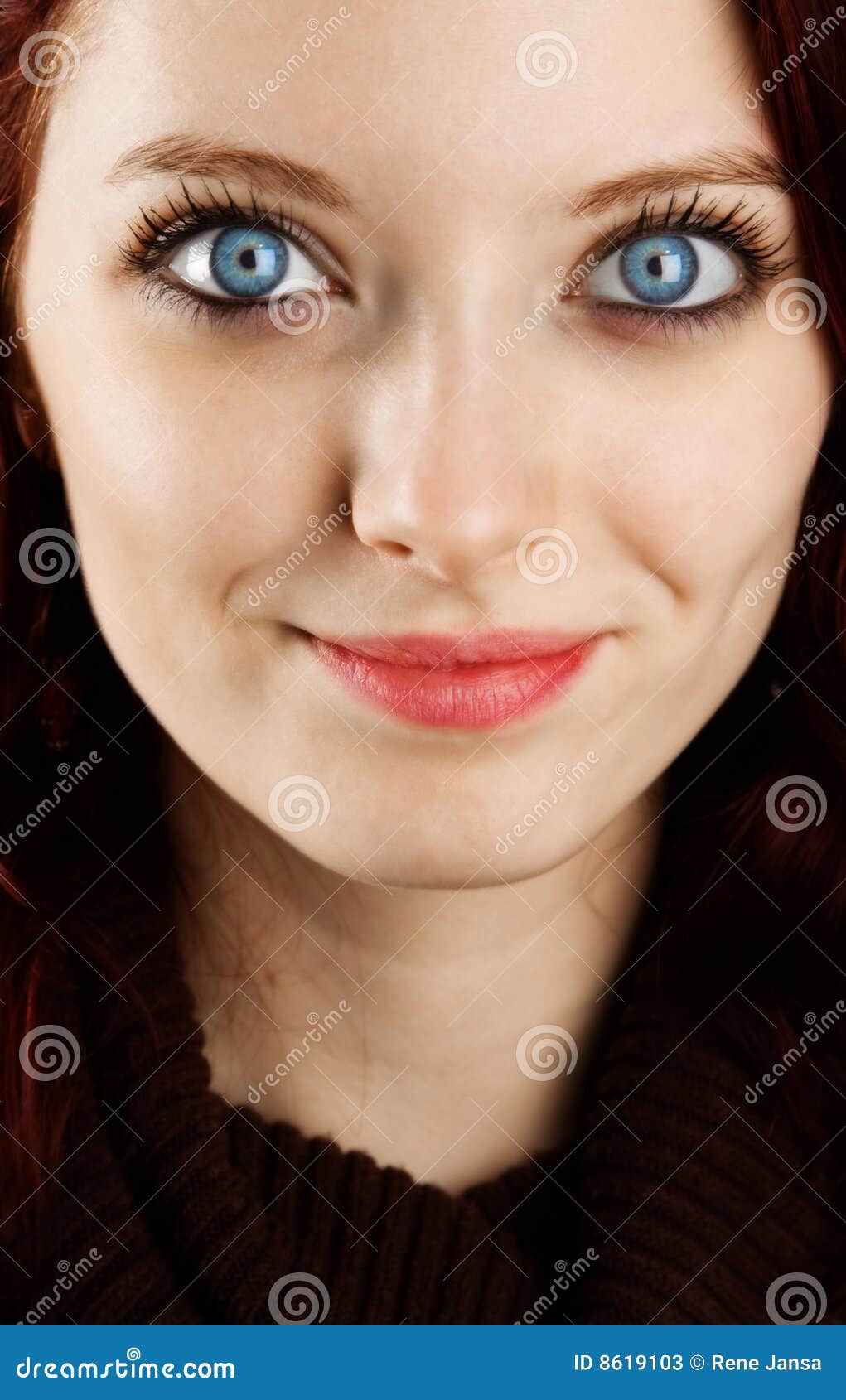 Blue eyes stock image. Image of face, caucasian, cute - 8619103