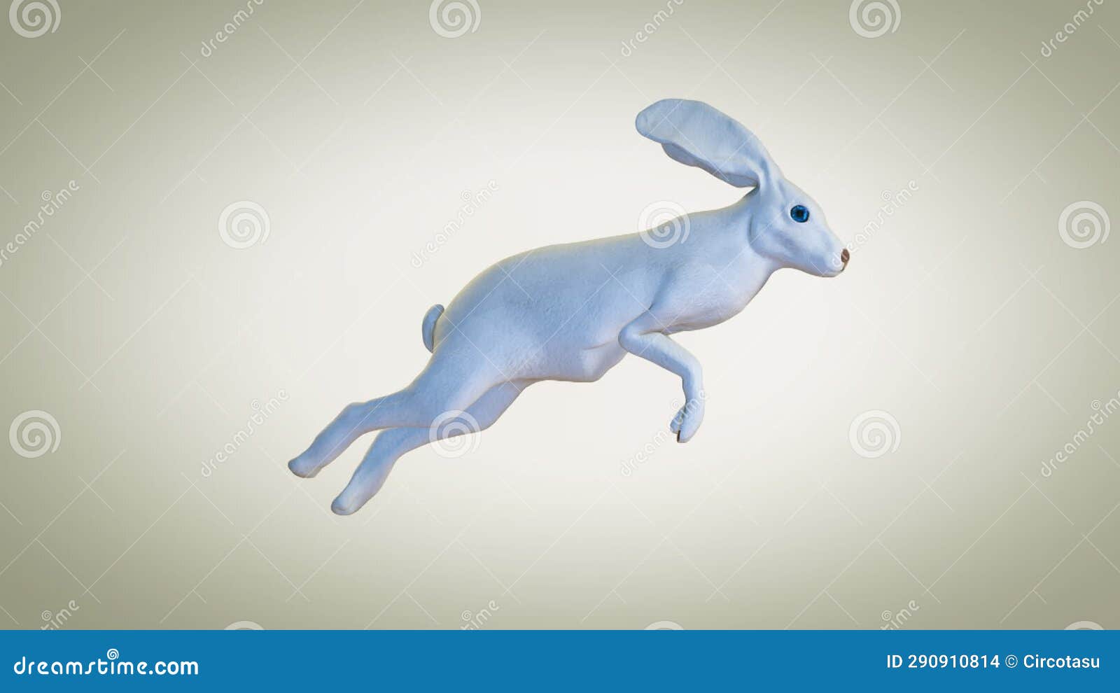 Blue Eyes White Rabbit Running, Easter Egg Hunting, Loop Stock Footage ...