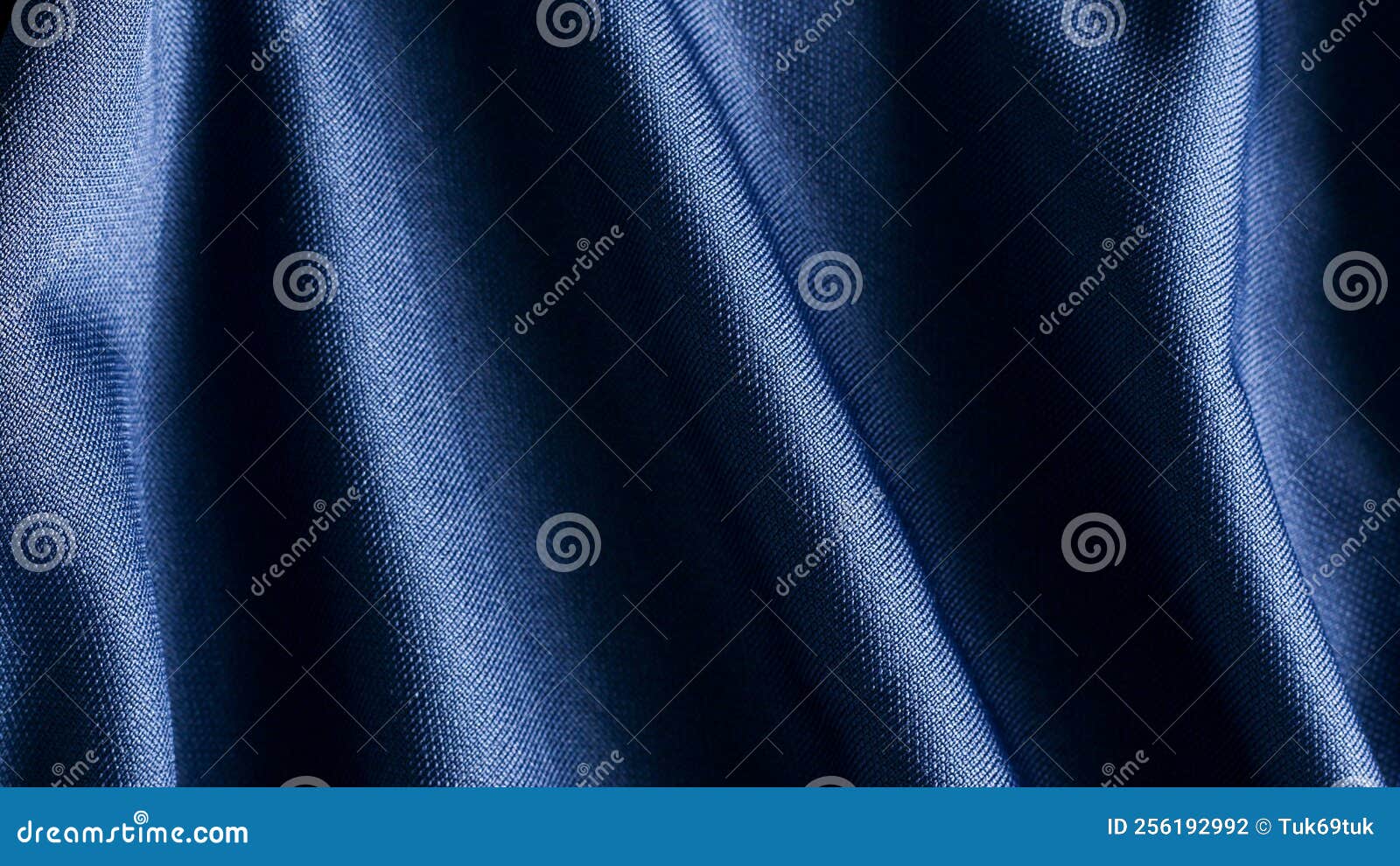 Blue Fabric Cloth Background Texture Stock Photo - Image of curve ...