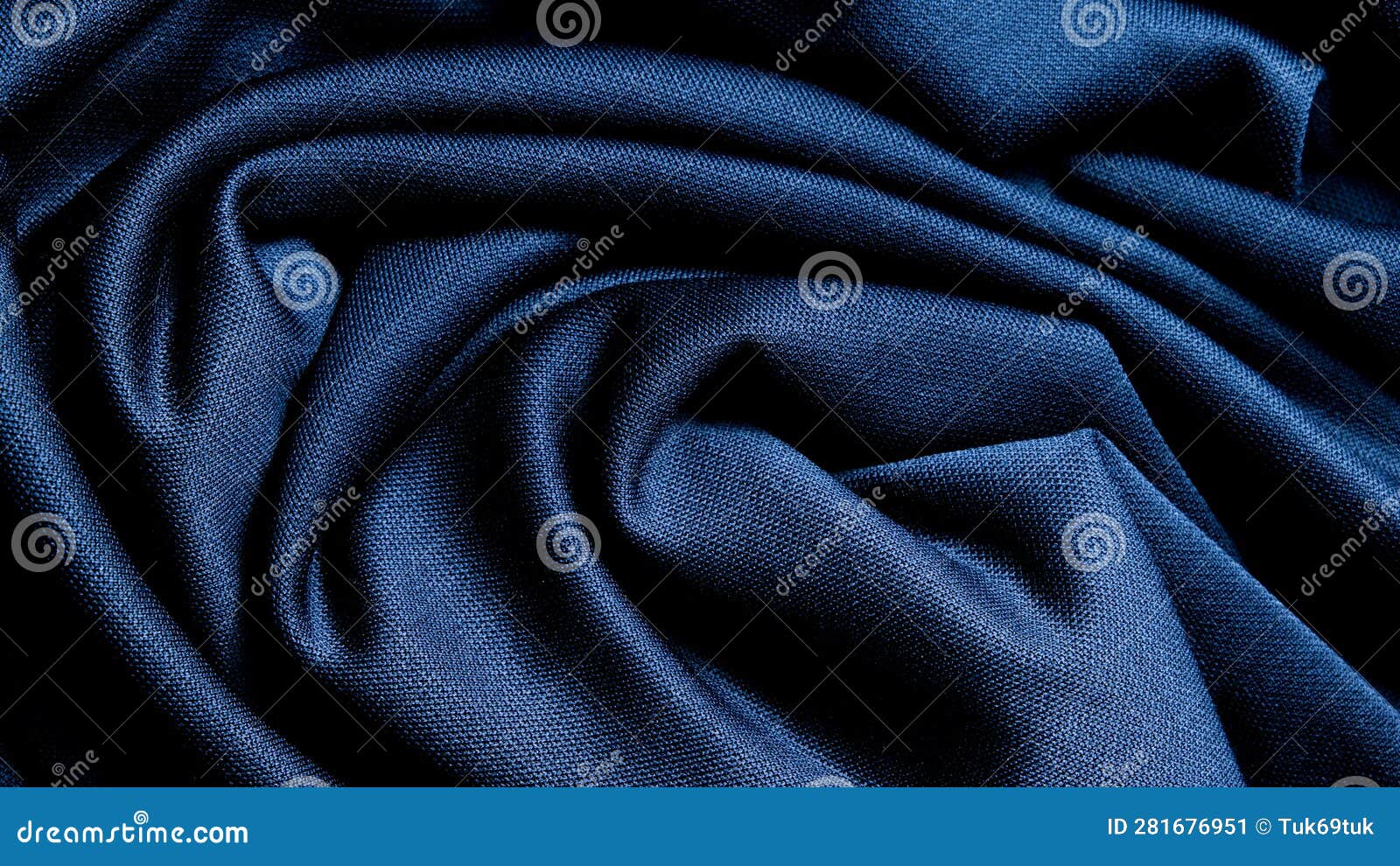 Blue Fabric Cloth Background Texture Stock Image - Image of abstract ...