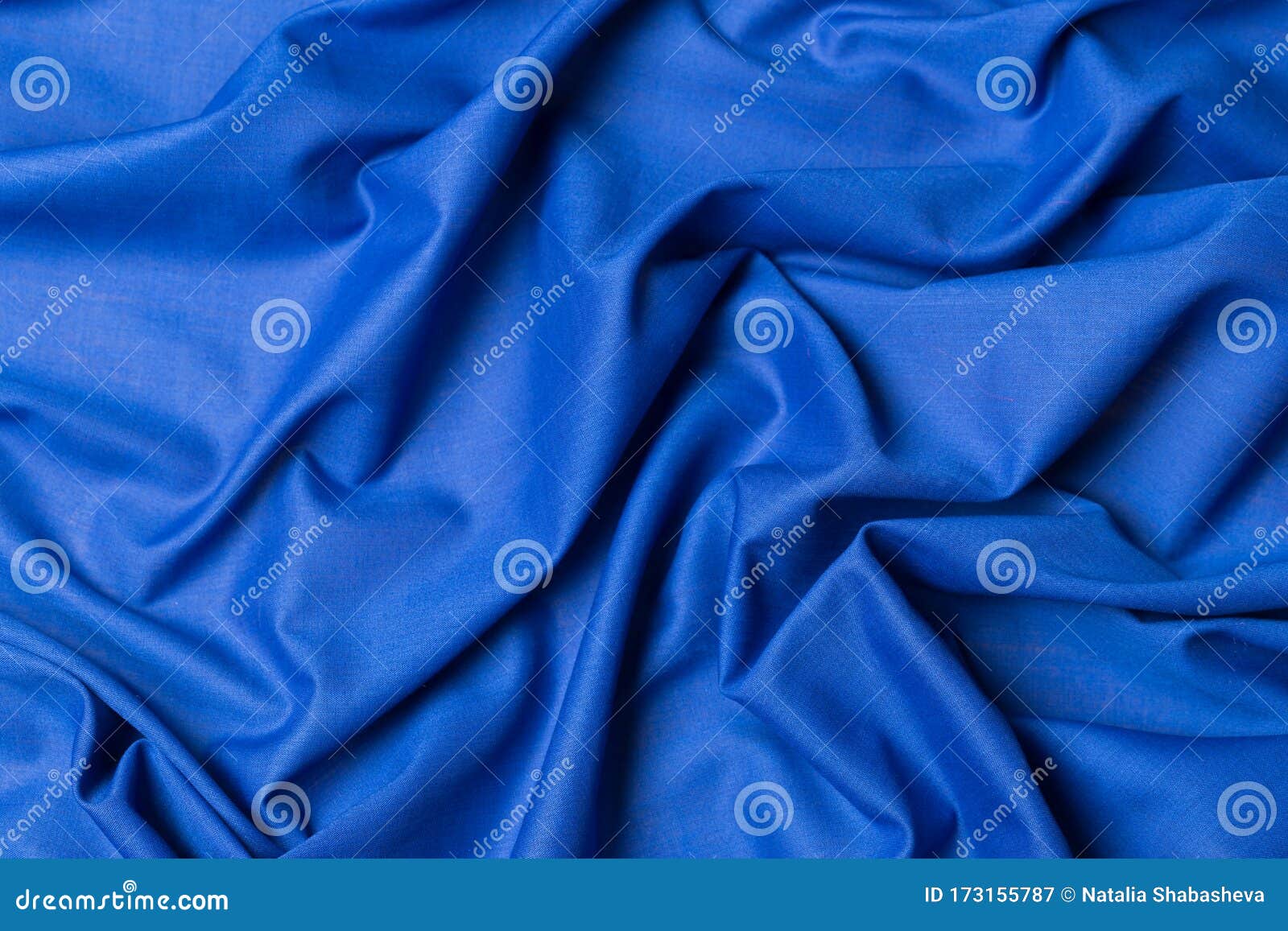 Blue Fabric Cloth Texture. Abstract Texture Background with Soft Waves ...