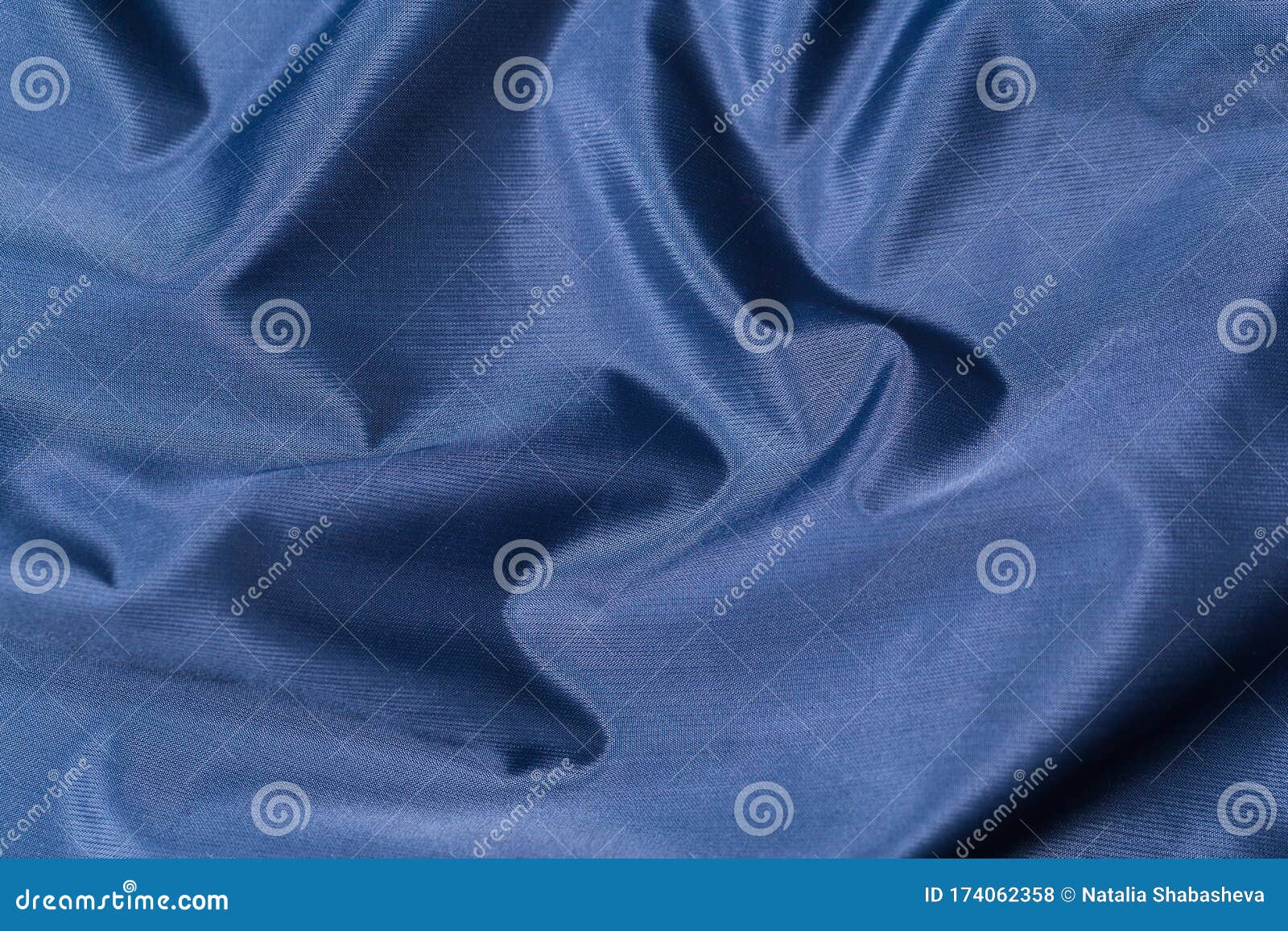 Blue Fabric Cloth Texture. Abstract Texture Background with Soft Waves ...