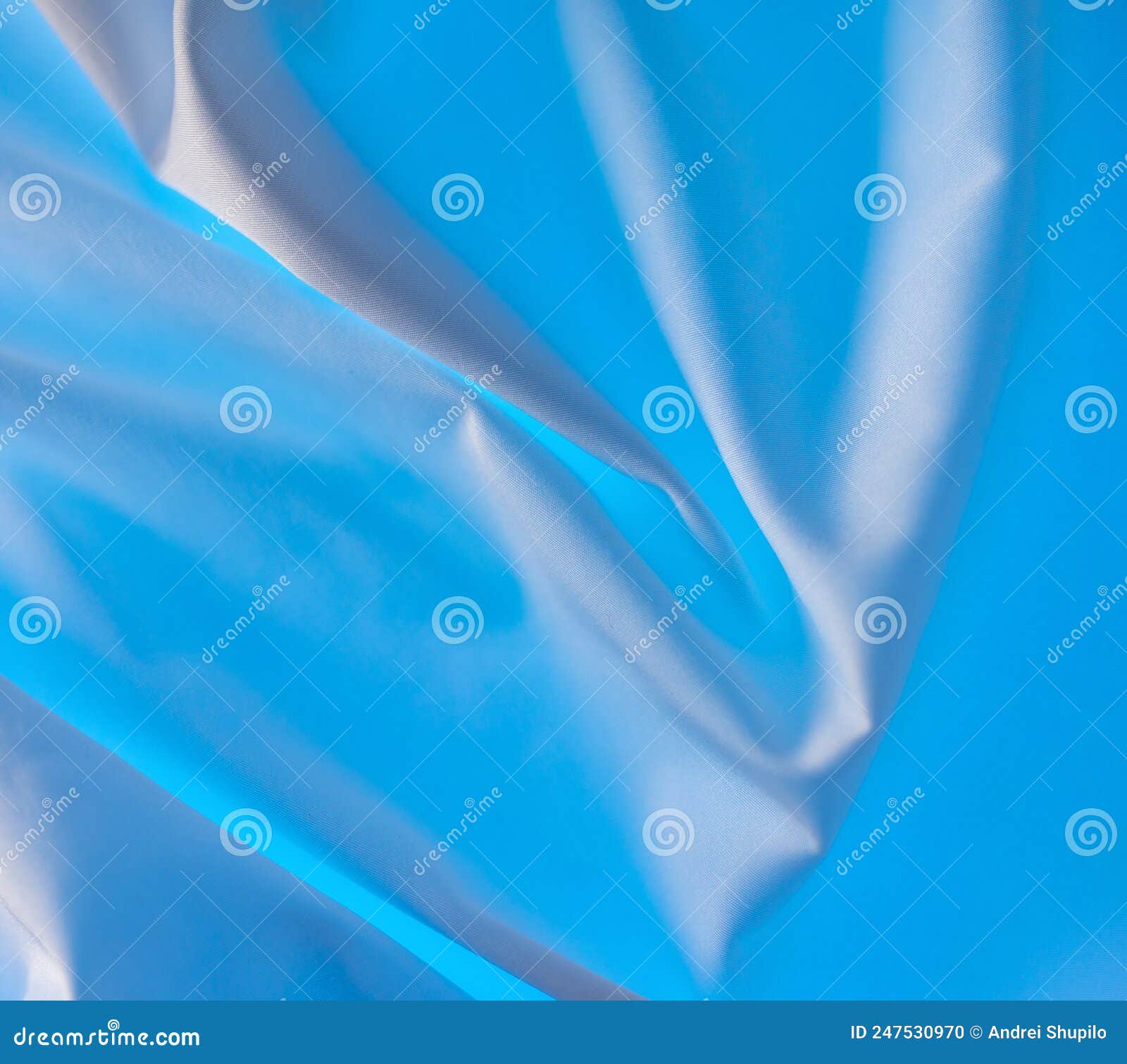 Blue Fabric Material As an Abstract Background. Stock Photo - Image of ...