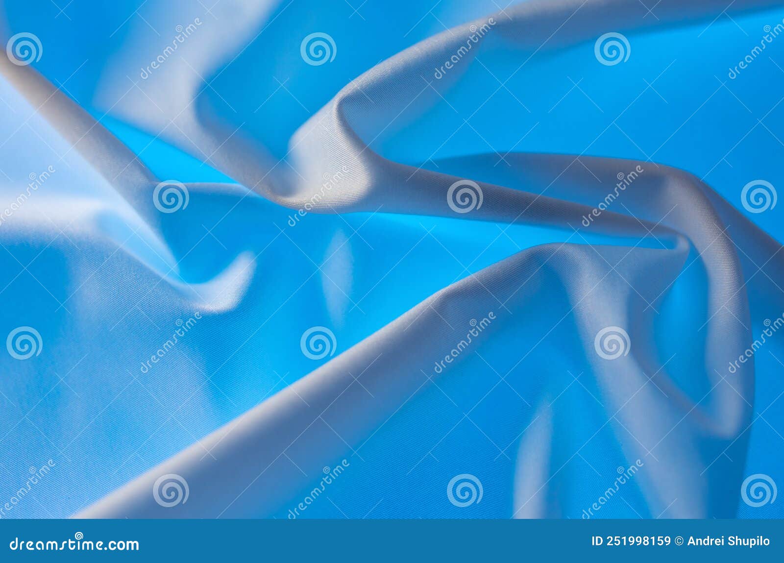 Blue Fabric Material As an Abstract Background. Stock Image - Image of ...