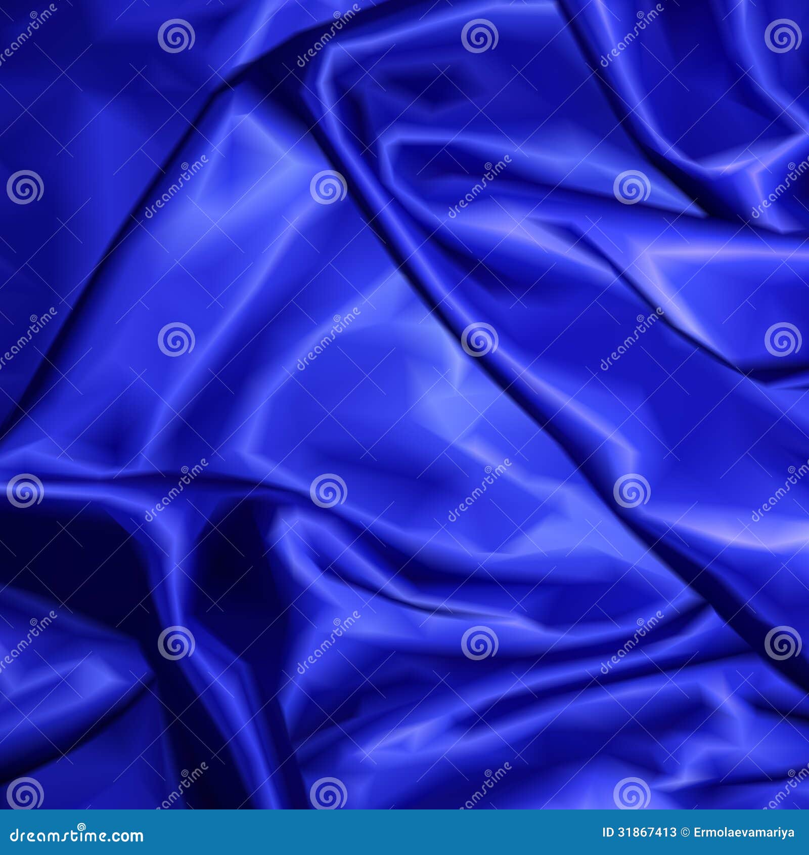 Blue Fabric Satin Texture for Background. Vector Stock Vector ...