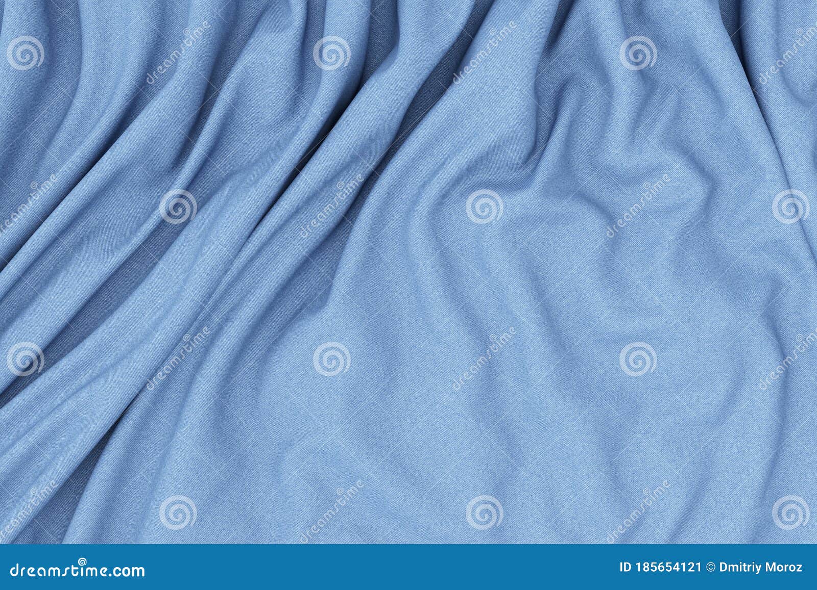 Blue folded fabric stock illustration. Illustration of crease - 185654121