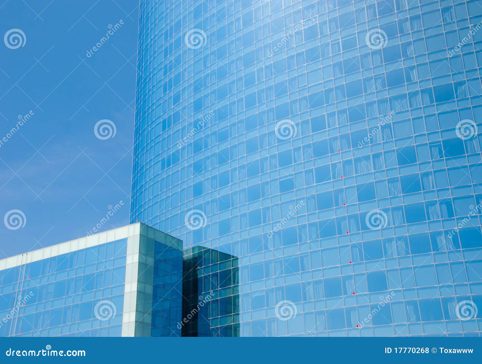 Blue Facade of the Modern Corporate Buildings Stock Photo - Image of ...