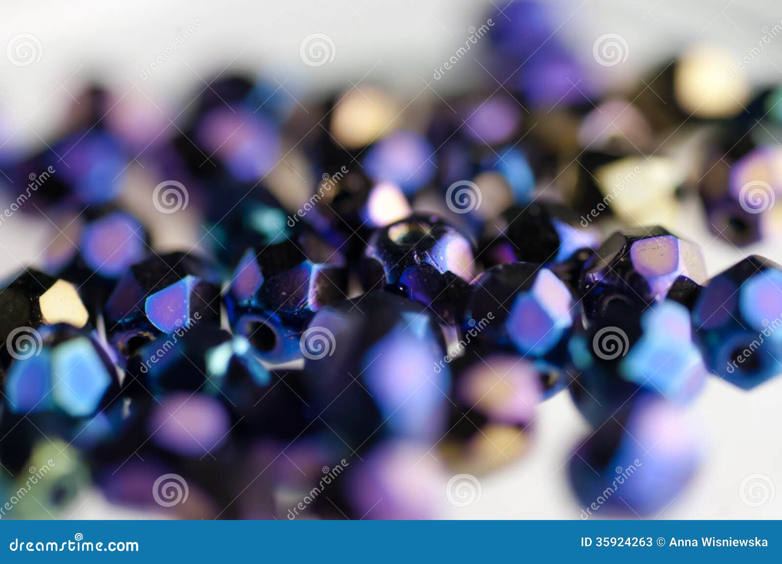 Blue facet beads stock image. Image of dark, vivid, closeup - 35924263