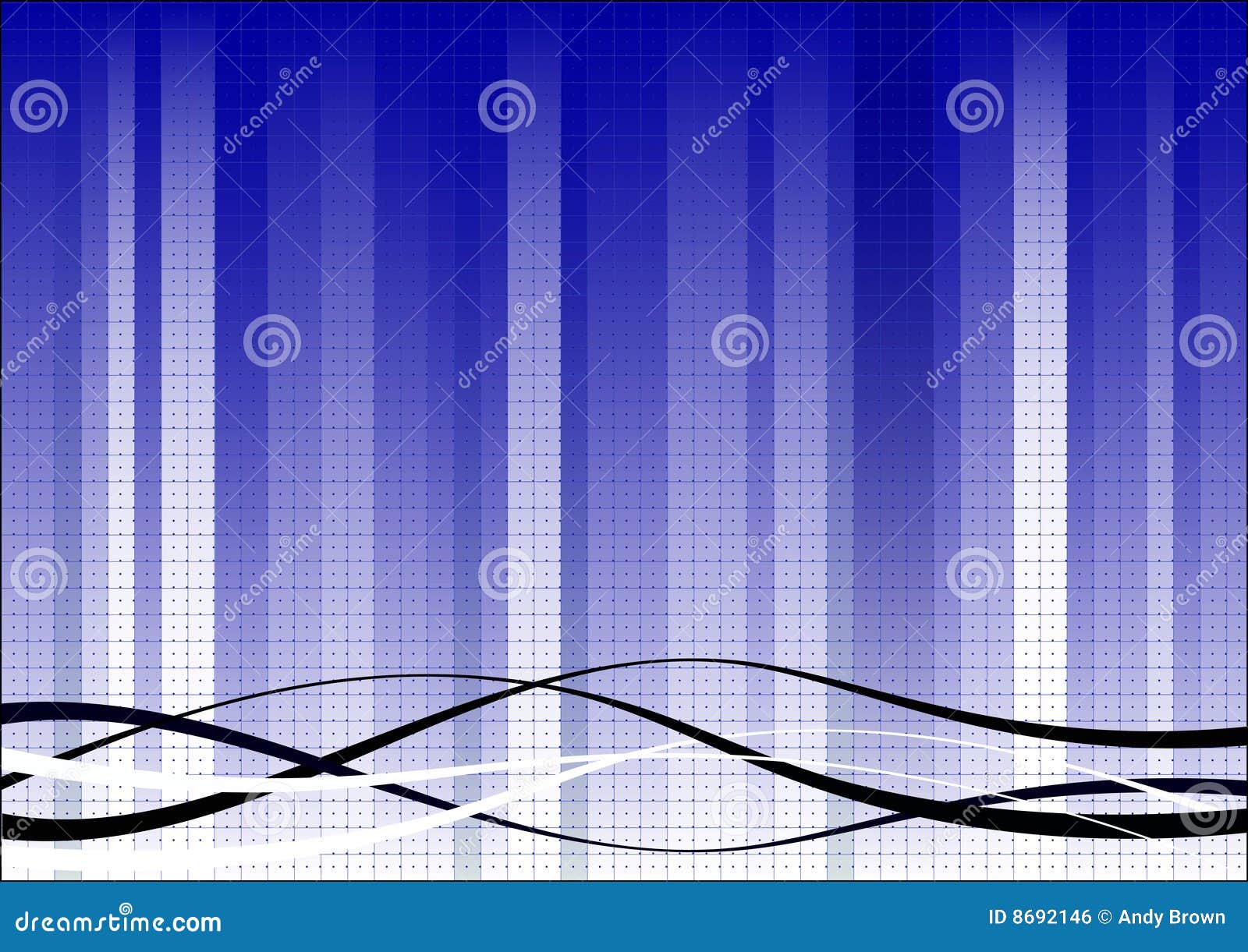 Blue Fading Business Graphic Stock Vector - Illustration of frame, dots ...