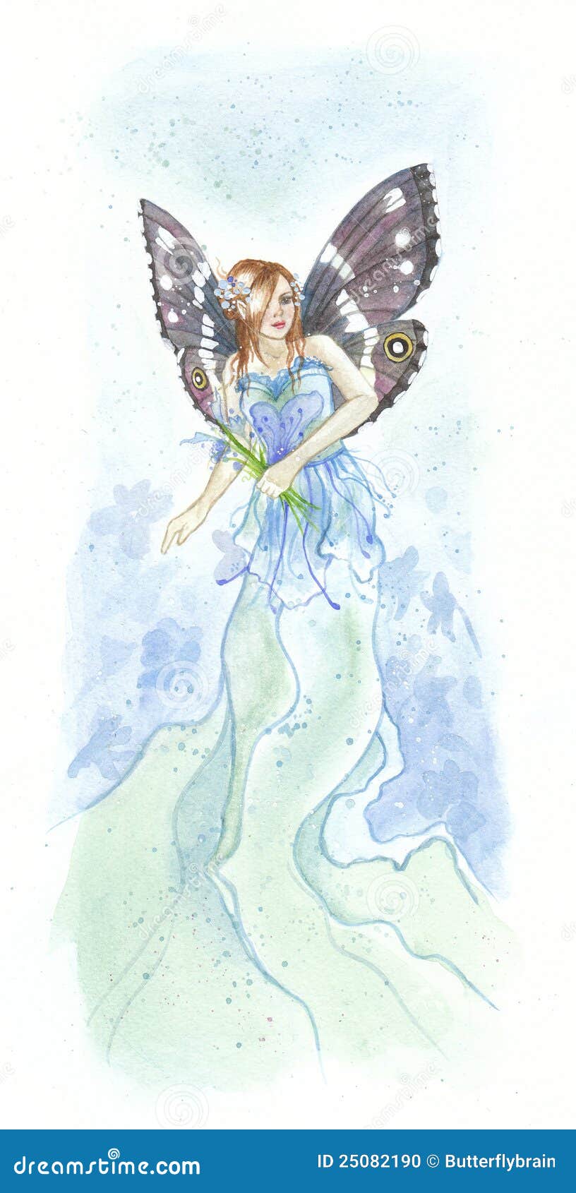 Blue Faery Wings Stock Photography | CartoonDealer.com #15413354