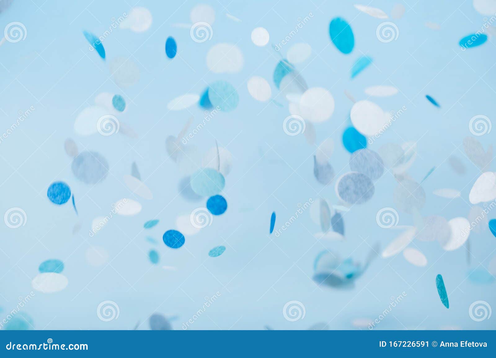 Blue falling confetti stock image. Image of color, background - 167226591